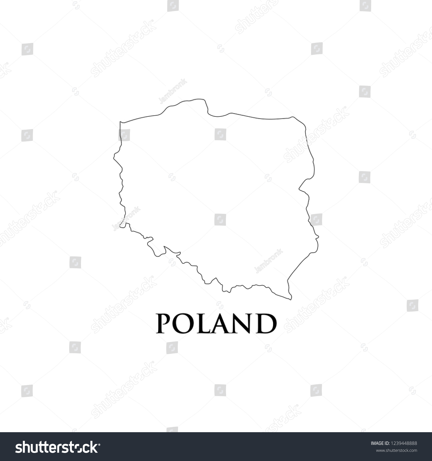 Poland Map Icon Vector Illustration Stock Vector (Royalty Free ...