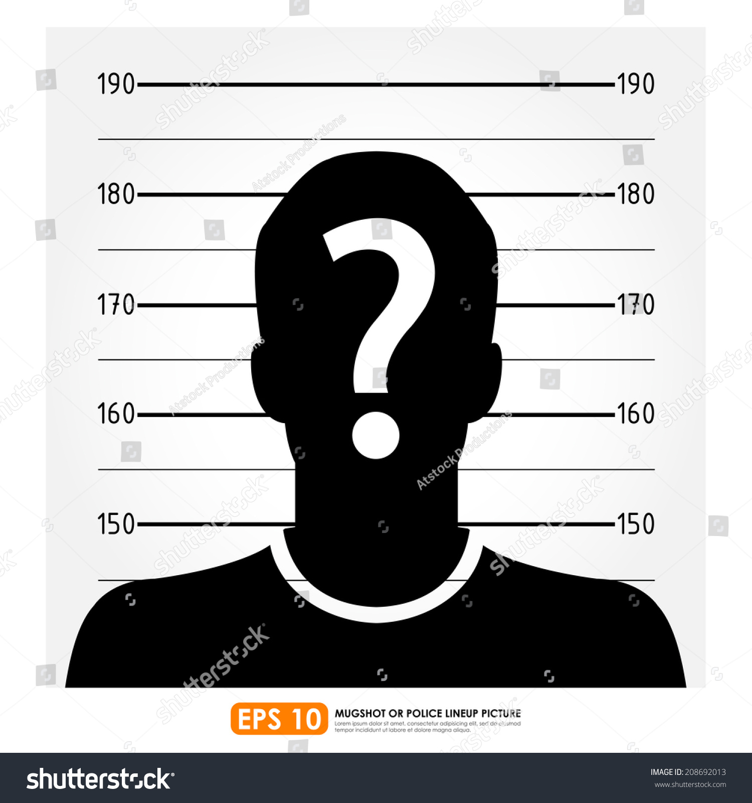 Police Lineup Mugshot Anonymous Male Silhouette Stock Vector (Royalty ... Police Lineup Mugshot Anonymous Male Silhouette Stock Vector (Royalty ...