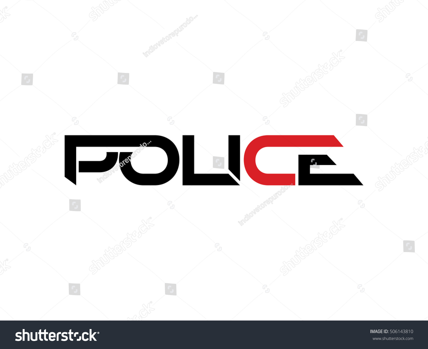 Police Logo Vector Stock Vector (Royalty Free) 506143810