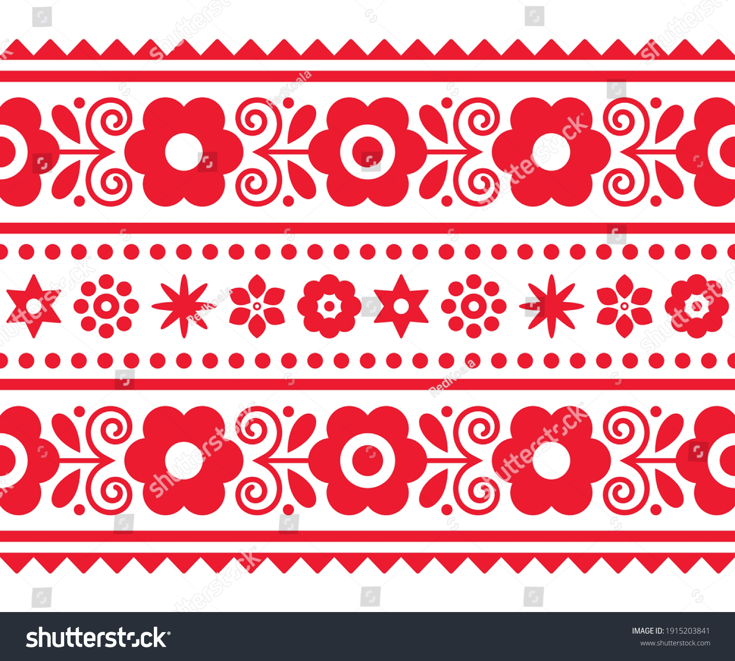 Polish Folk Art Vector Long Vertical Stock Vector (Royalty Free ... Polish Folk Art Vector Long Vertical Stock Vector (Royalty Free ...