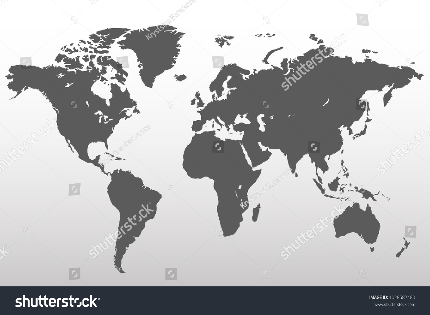 Political World Map Stock Vector (Royalty Free) 1028587480 | Shutterstock