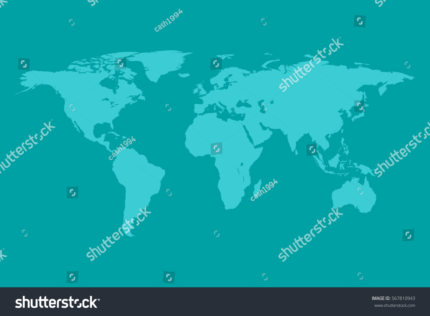 Political World Map Illustration เวกเตอร์สต็อก ปลอดค่าลิขสิทธิ์