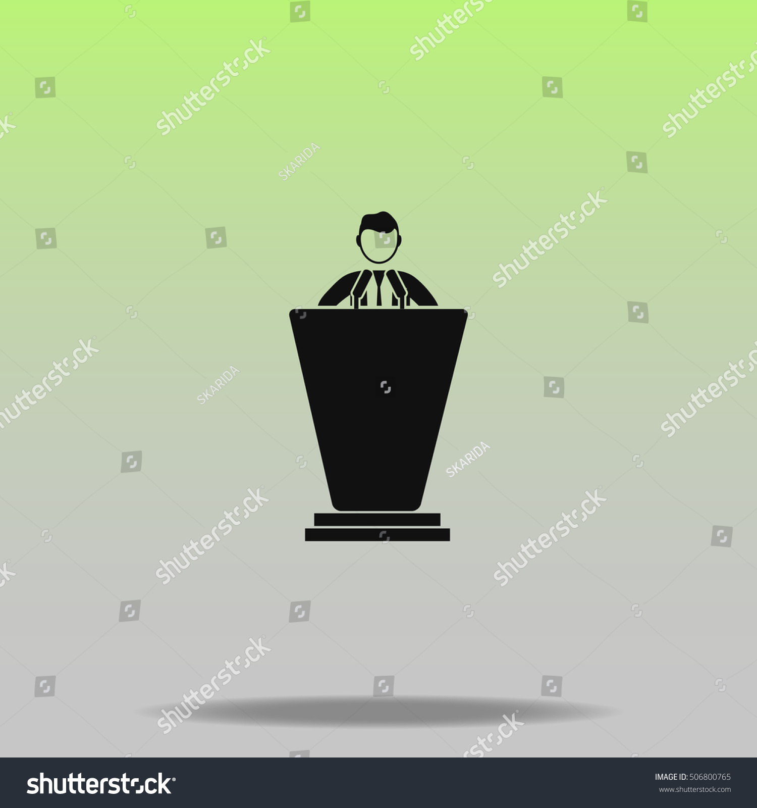 Politician Vector Icon Stock Vector (Royalty Free) 506800765