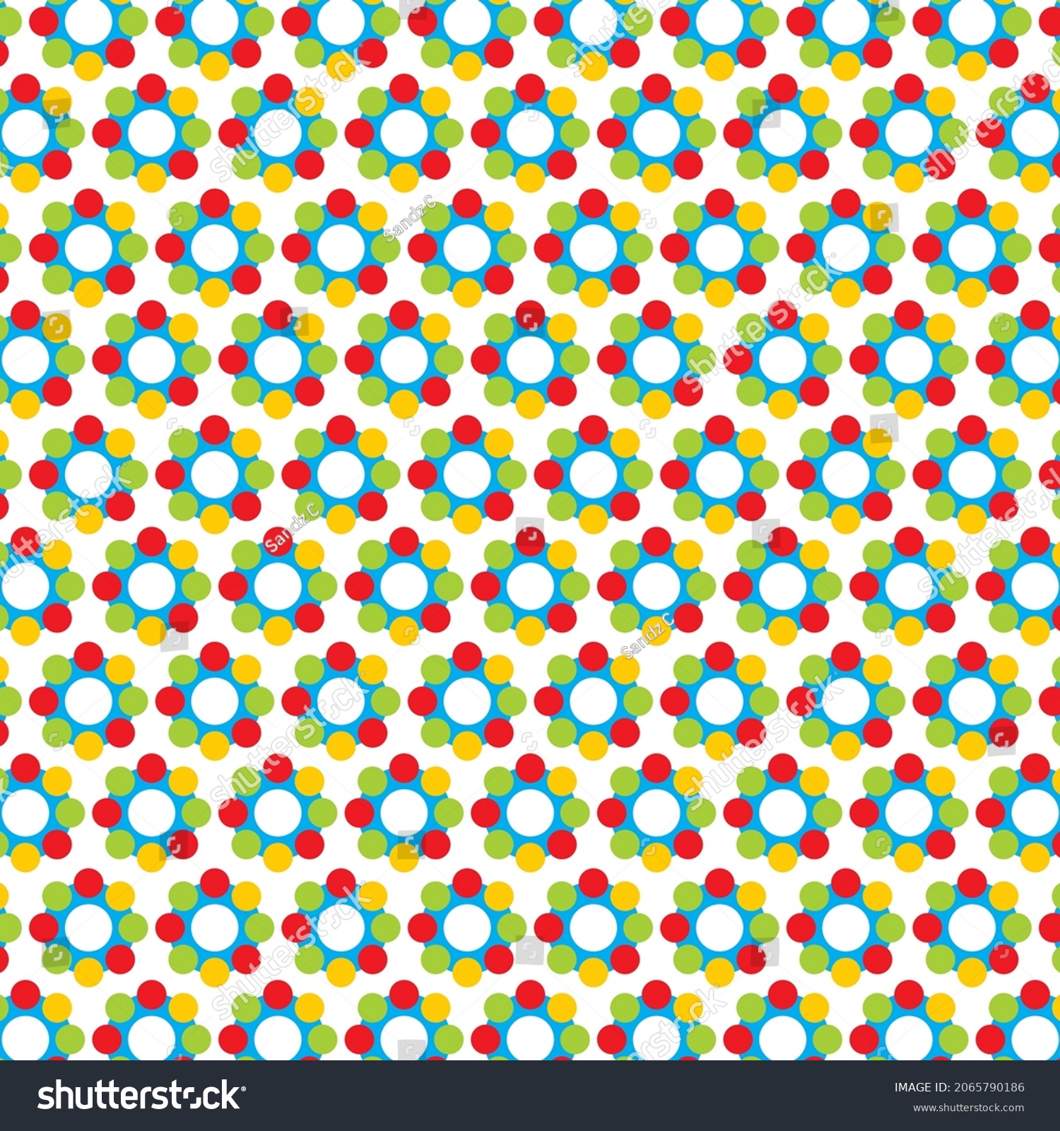 Polka Dot Colorful Background Vector Editable Stock Vector (Royalty ...