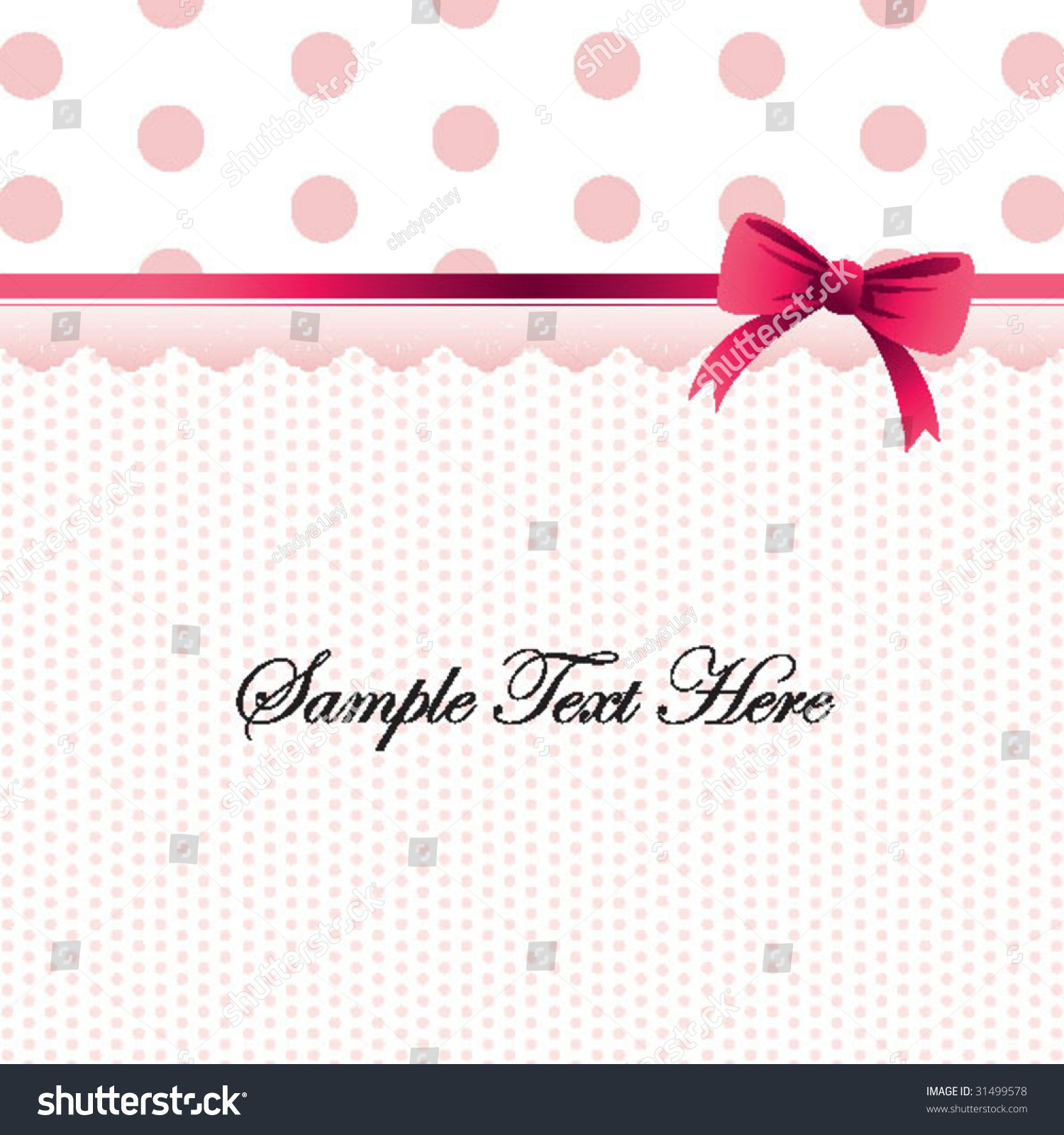 Polka Dot Design Template Stock Vector Illustration 31499578 : Shutterstock