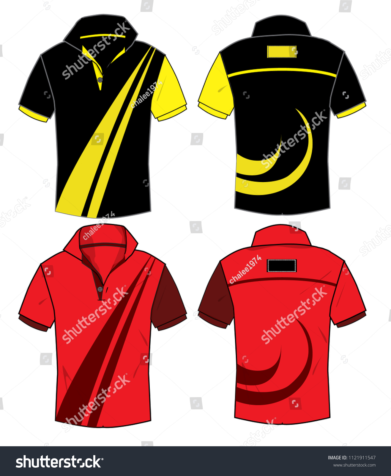 Polo Shirt Vector Design Stock Vector (Royalty Free) 1121911547