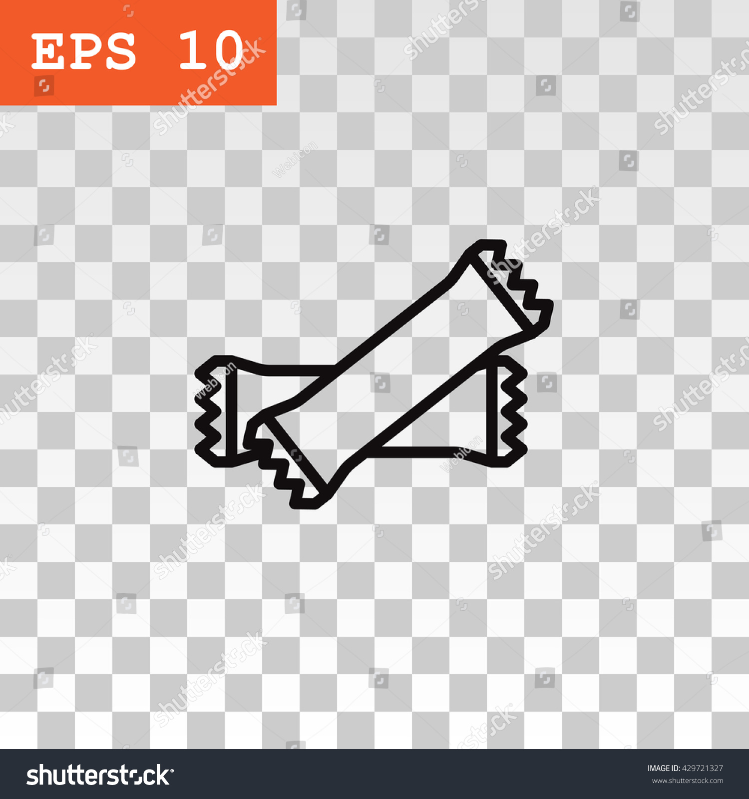 Polyethylene Bag Icon Stock Vector (Royalty Free) 429721327 | Shutterstock