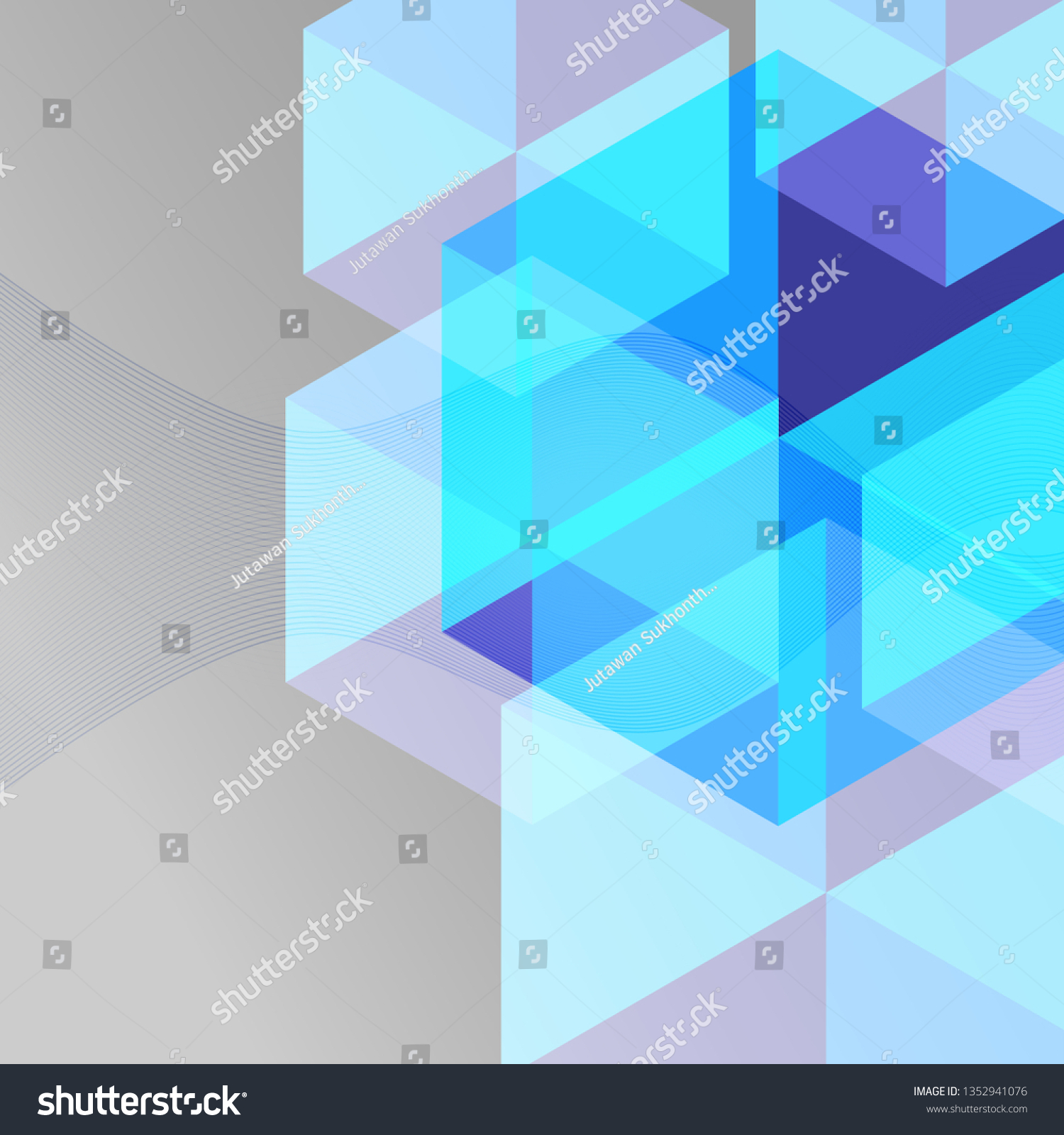 Polygon Wave Abstract Background Vector Illustration Stock Vector ...
