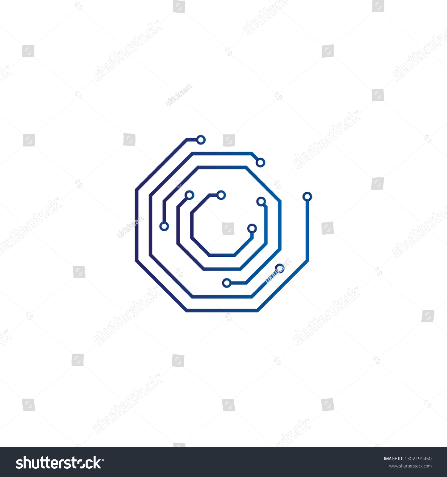 Polygon Logo Icon Link Icon Dot Stock Vector (Royalty Free) 1302190450