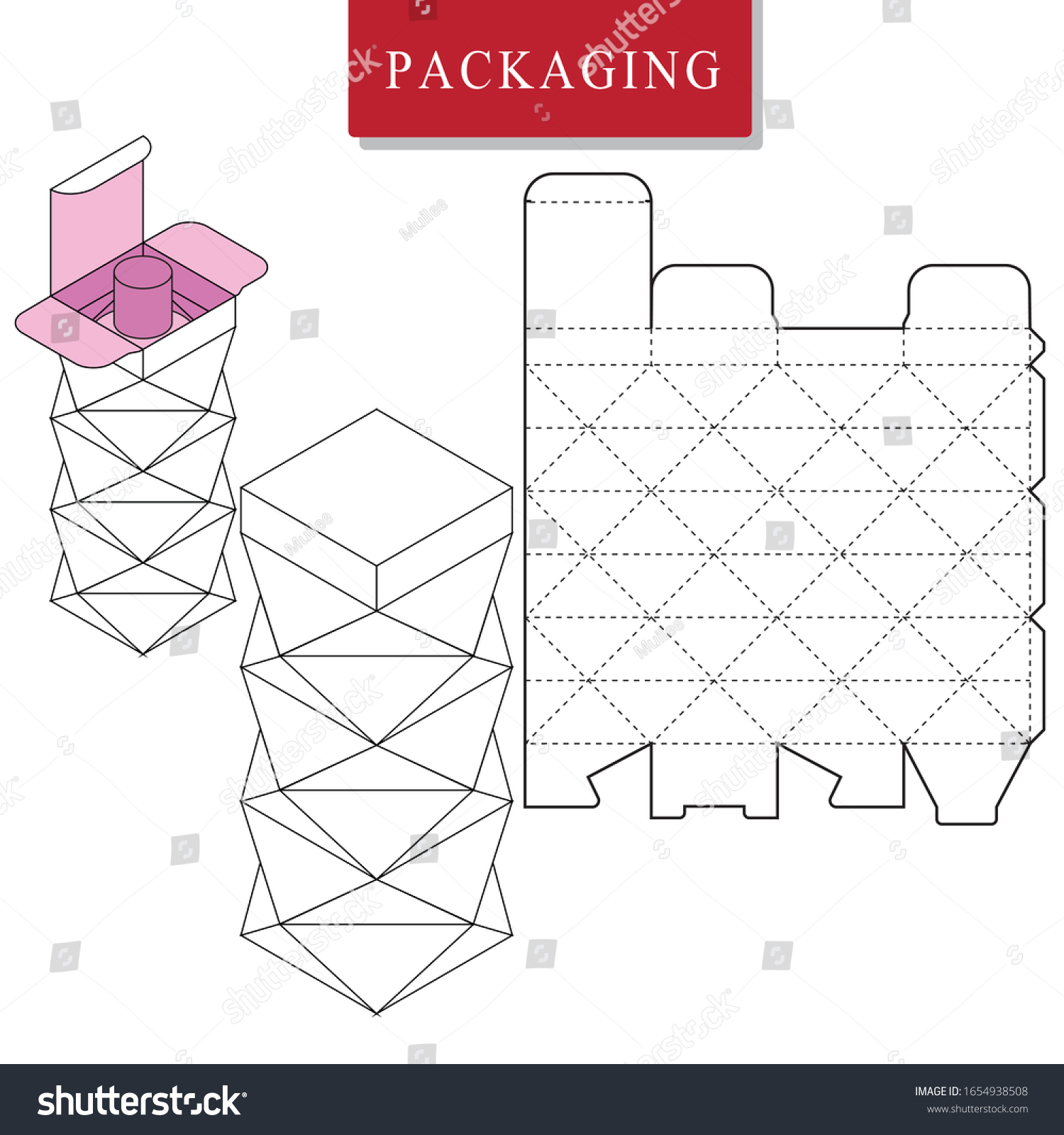 Polygon Packaging Design Product: Vector có sẵn (miễn phí bản quyền ...