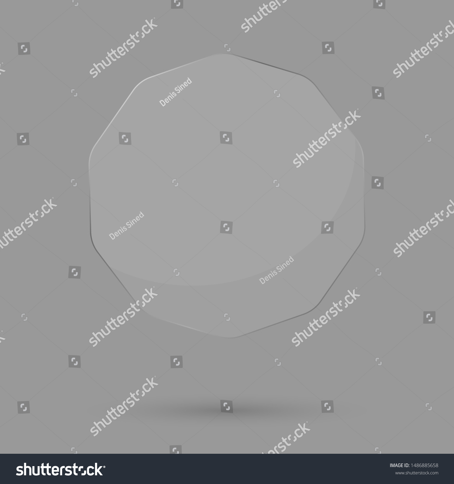 Polygonglass Framework Banner Design Template Isolated Stock Vector ...