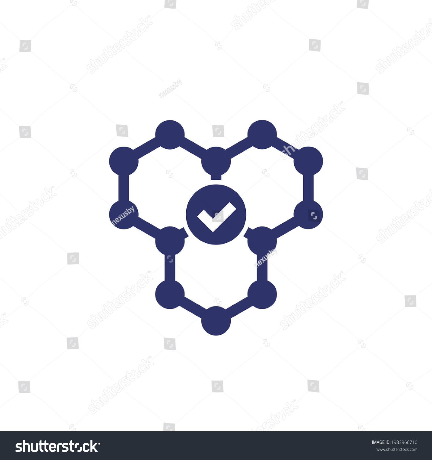 Polymer Icon Molecule Stock Vector (Royalty Free) 1983966710 | Shutterstock