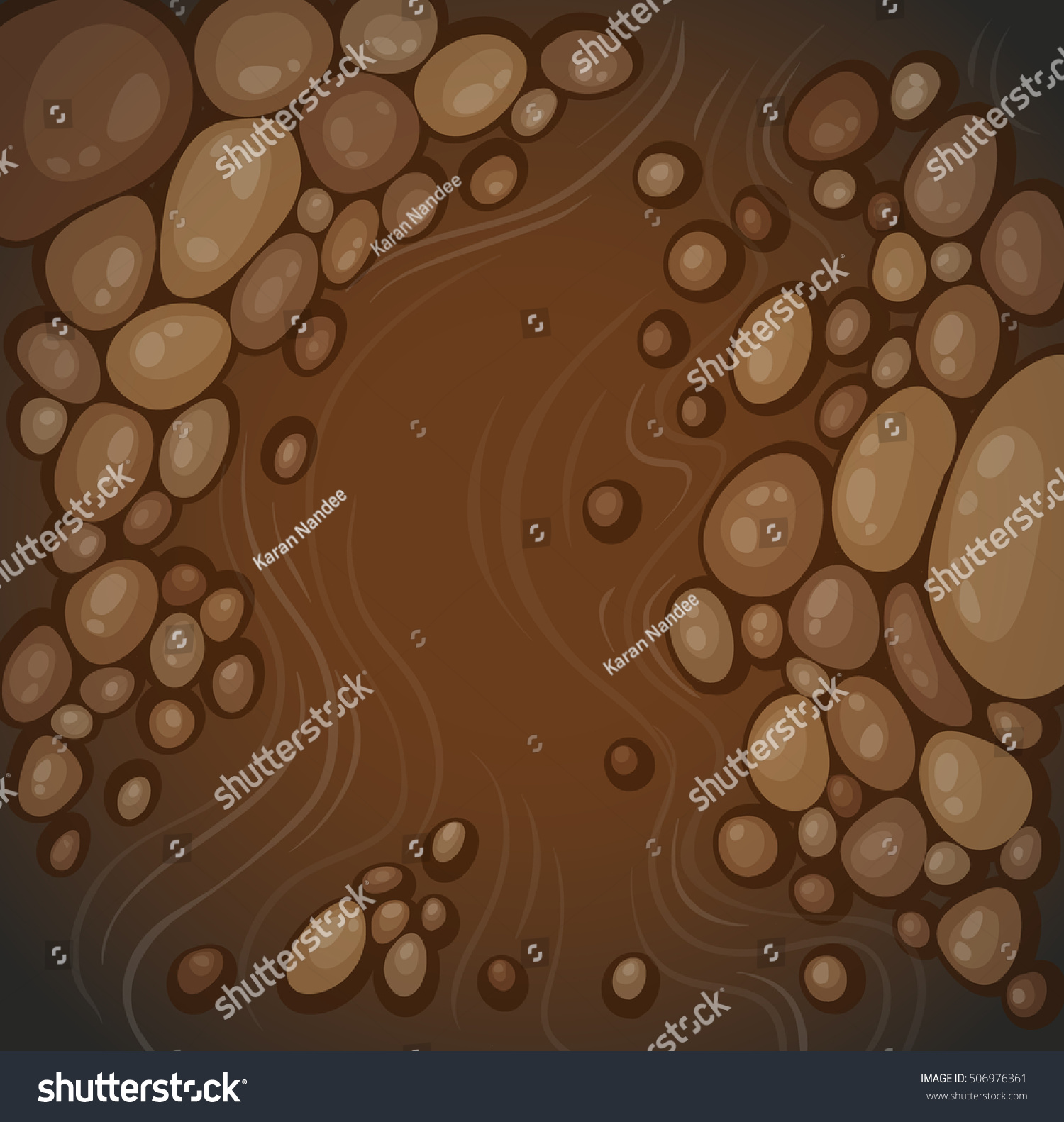 Pond Stone Top View Background Vector Stock Vector (Royalty Free ...