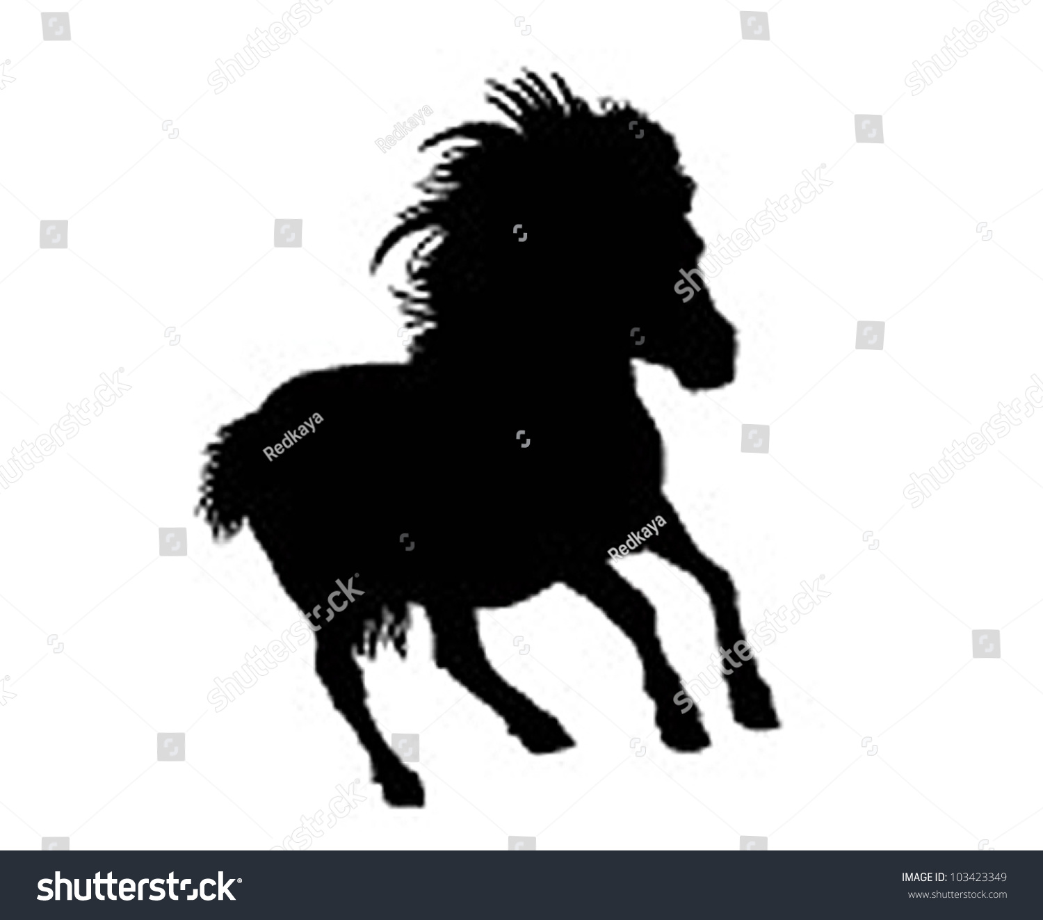 Pony Stock Vector (Royalty Free) 103423349