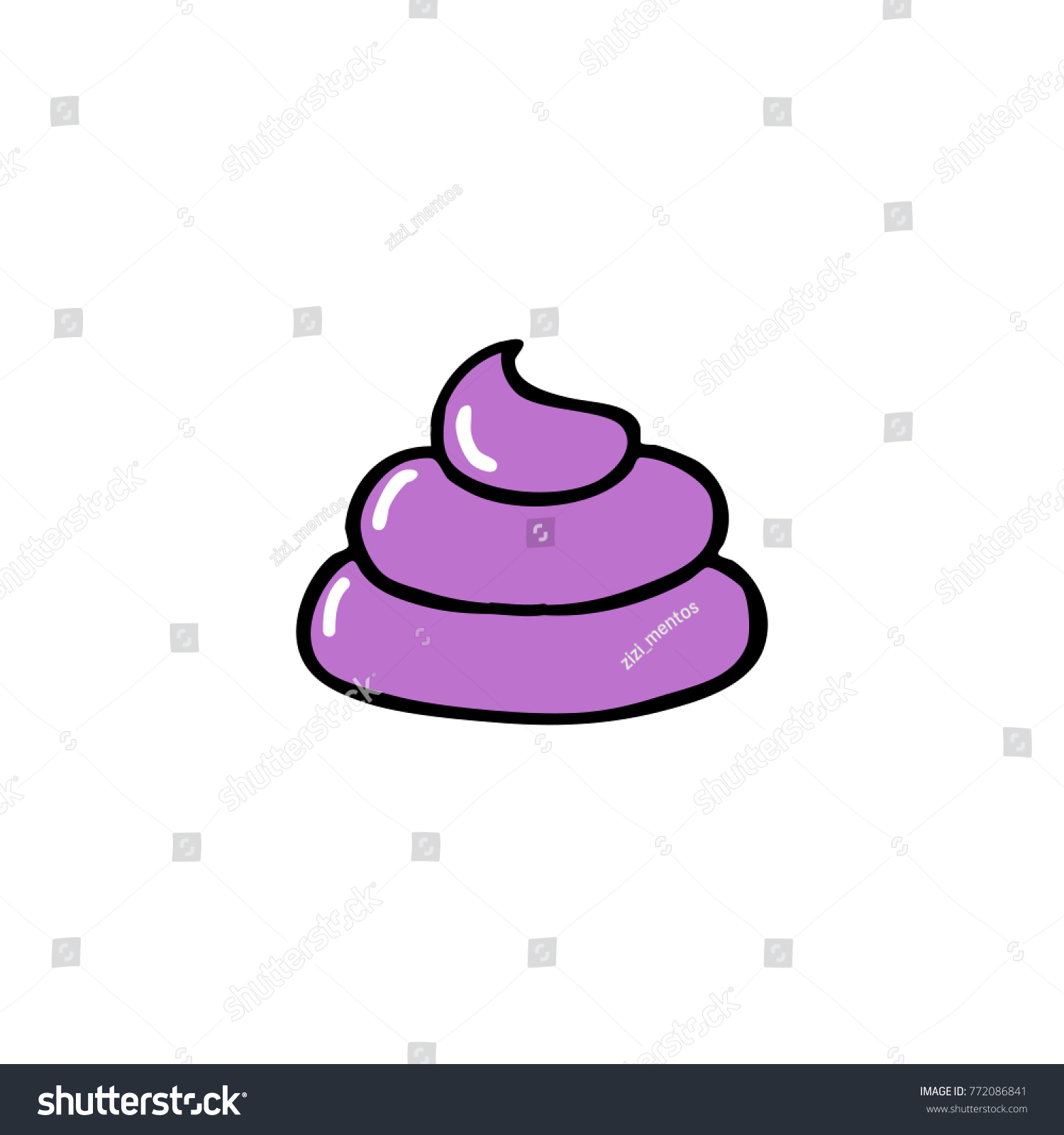 Poo Doodle Icon Stock Vector (Royalty Free) 772086841 | Shutterstock