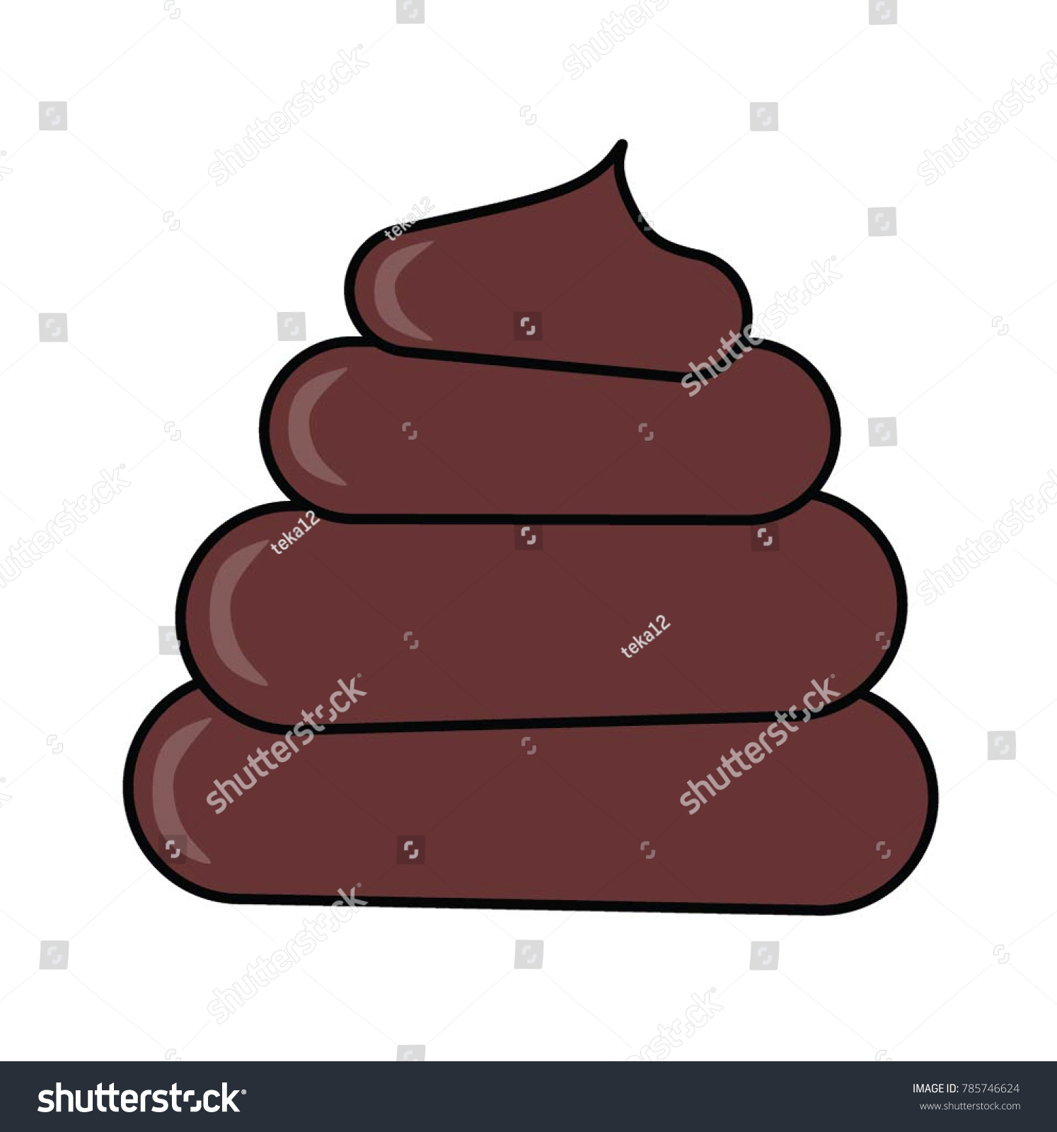 Poop Icon Vector Stock Vector (Royalty Free) 785746624