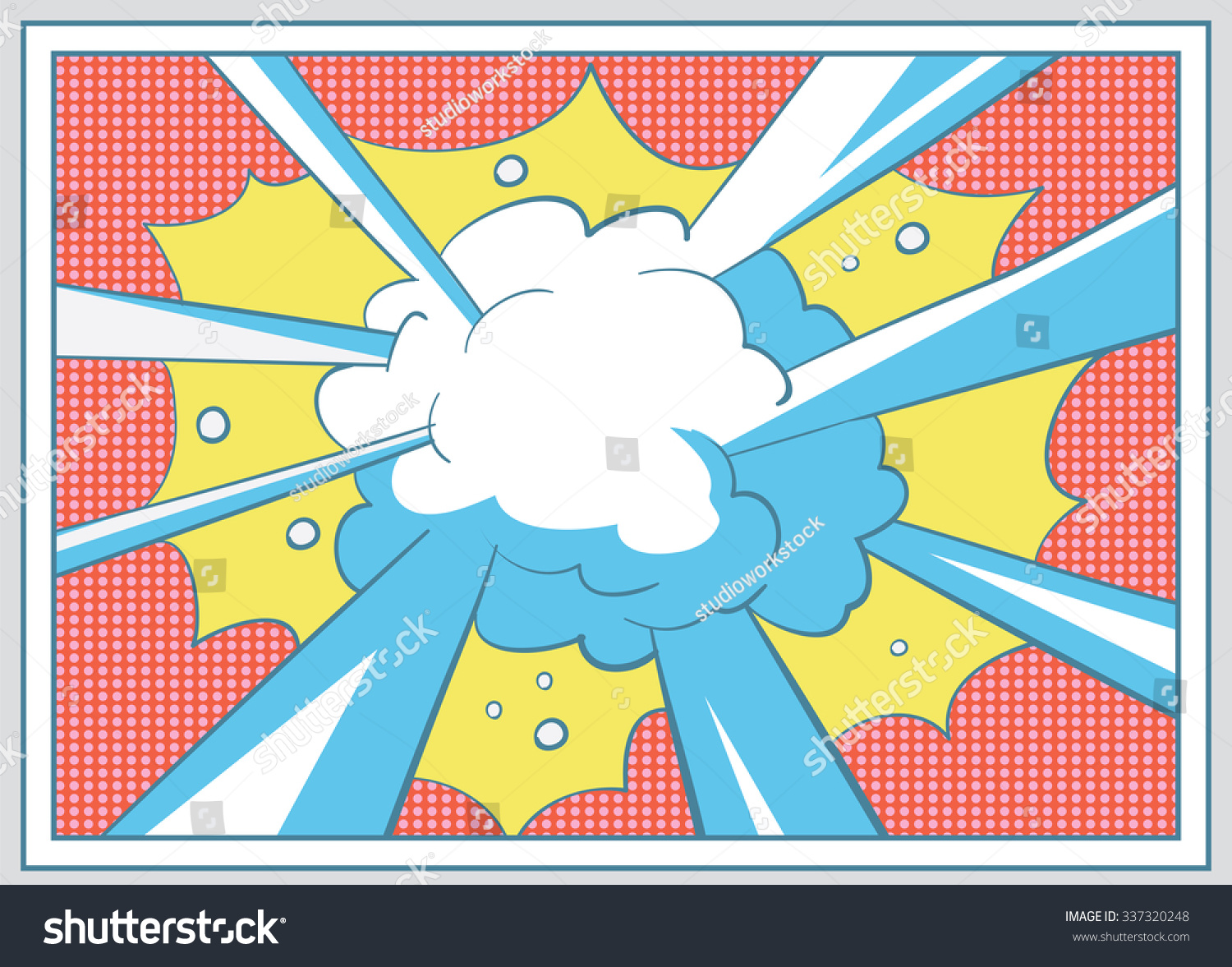 Pop Art Comic Vector Burst Burst Stock Vector 337320248 - Shutterstock