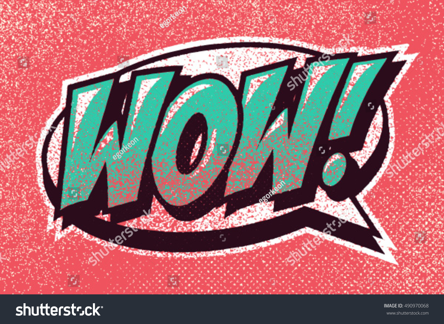 Pop Art Logo Comics Style Vector Stock Vector (Royalty Free) 490970068 ...