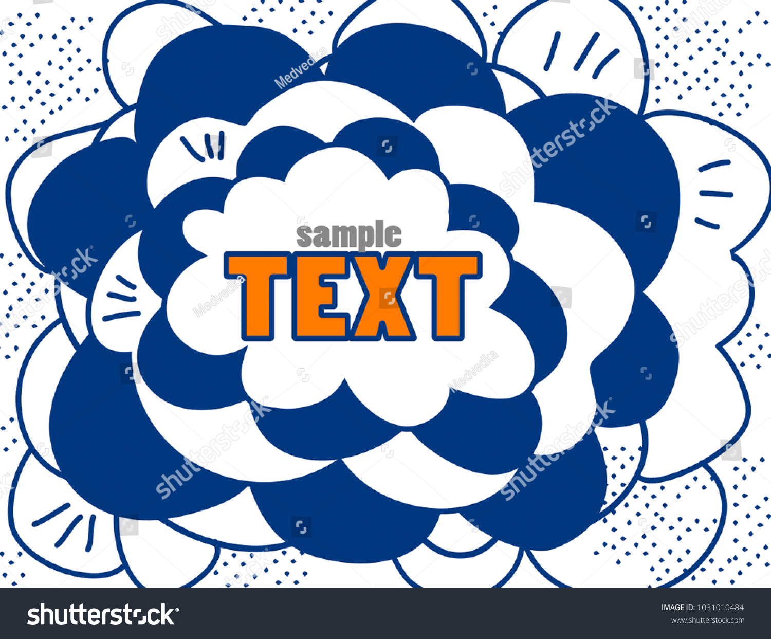 Pop Art Message Text Frame Vector Stock Vector (Royalty Free ...