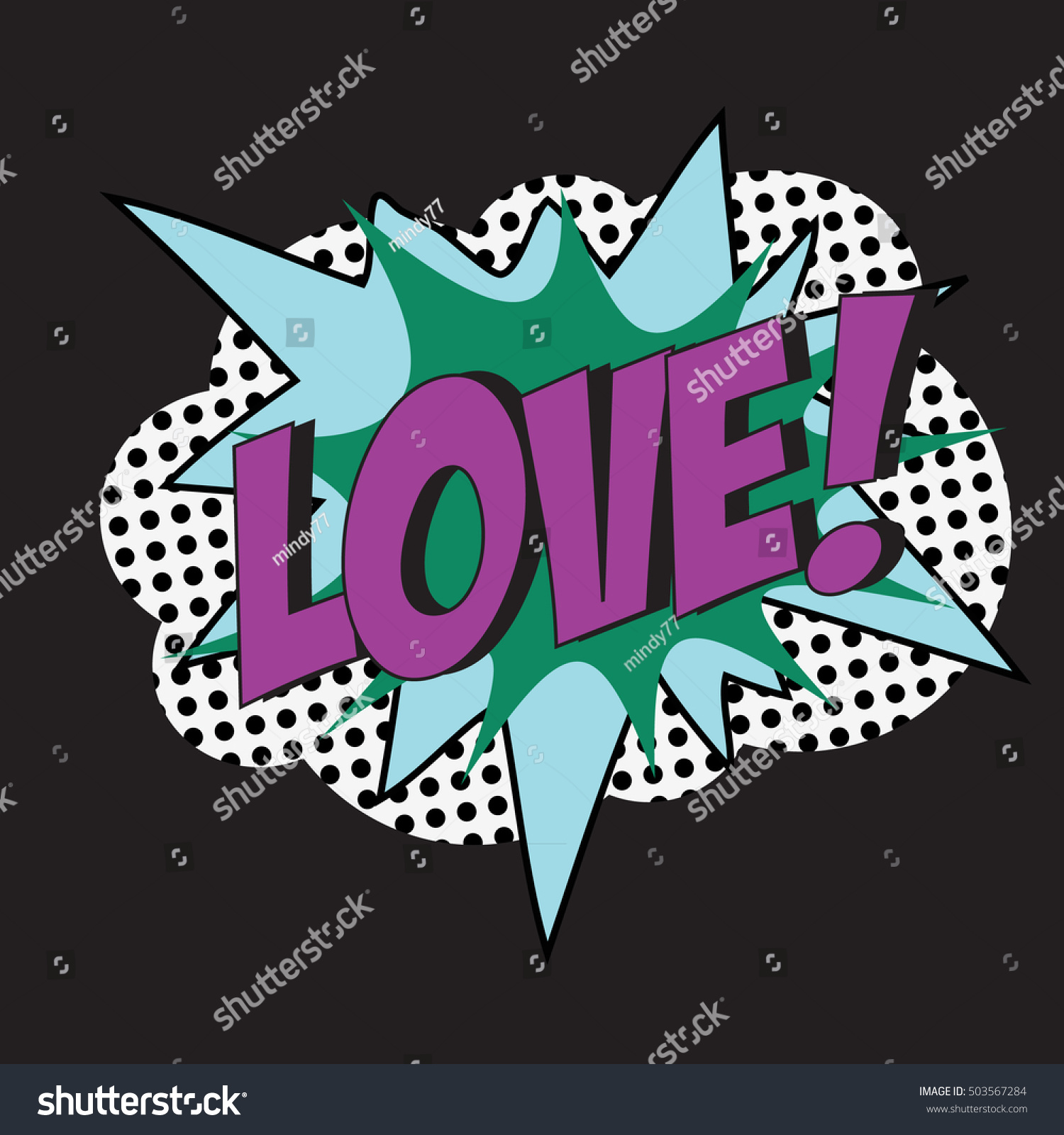 Pop Art Style Comic Speech 库存矢量图（免版税）503567284 | Shutterstock