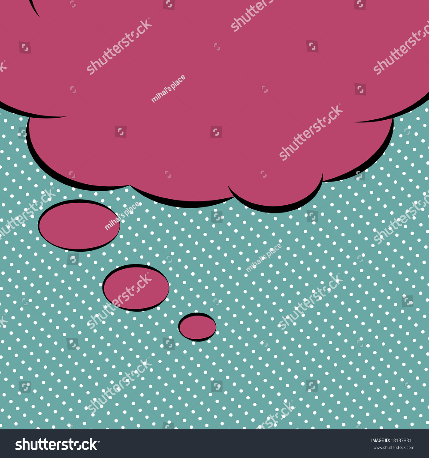 Pop Art Text Bubble Illustration Vector Stock Vector (Royalty Free ...