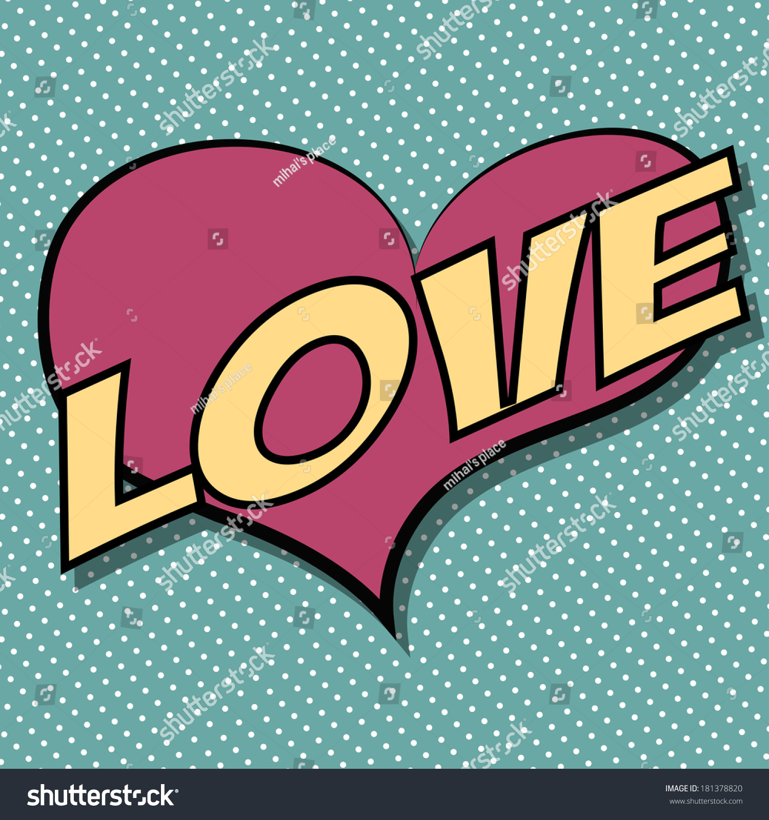 Pop Art Text Bubble Illustration Vector Stock Vector (Royalty Free ...