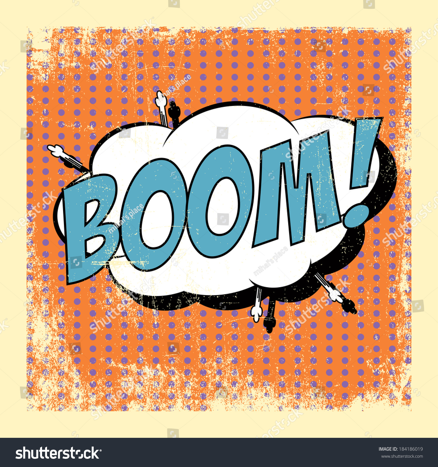 Pop Art Text Bubble Illustration Vector Stock Vector (Royalty Free ...