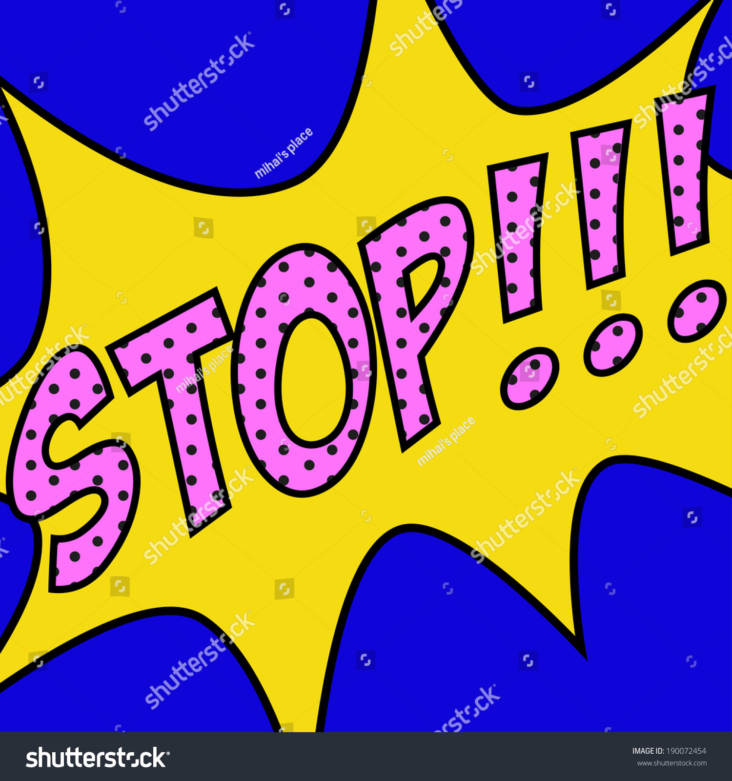Pop Art Text Bubble Illustration Vector Stock Vector (Royalty Free ...