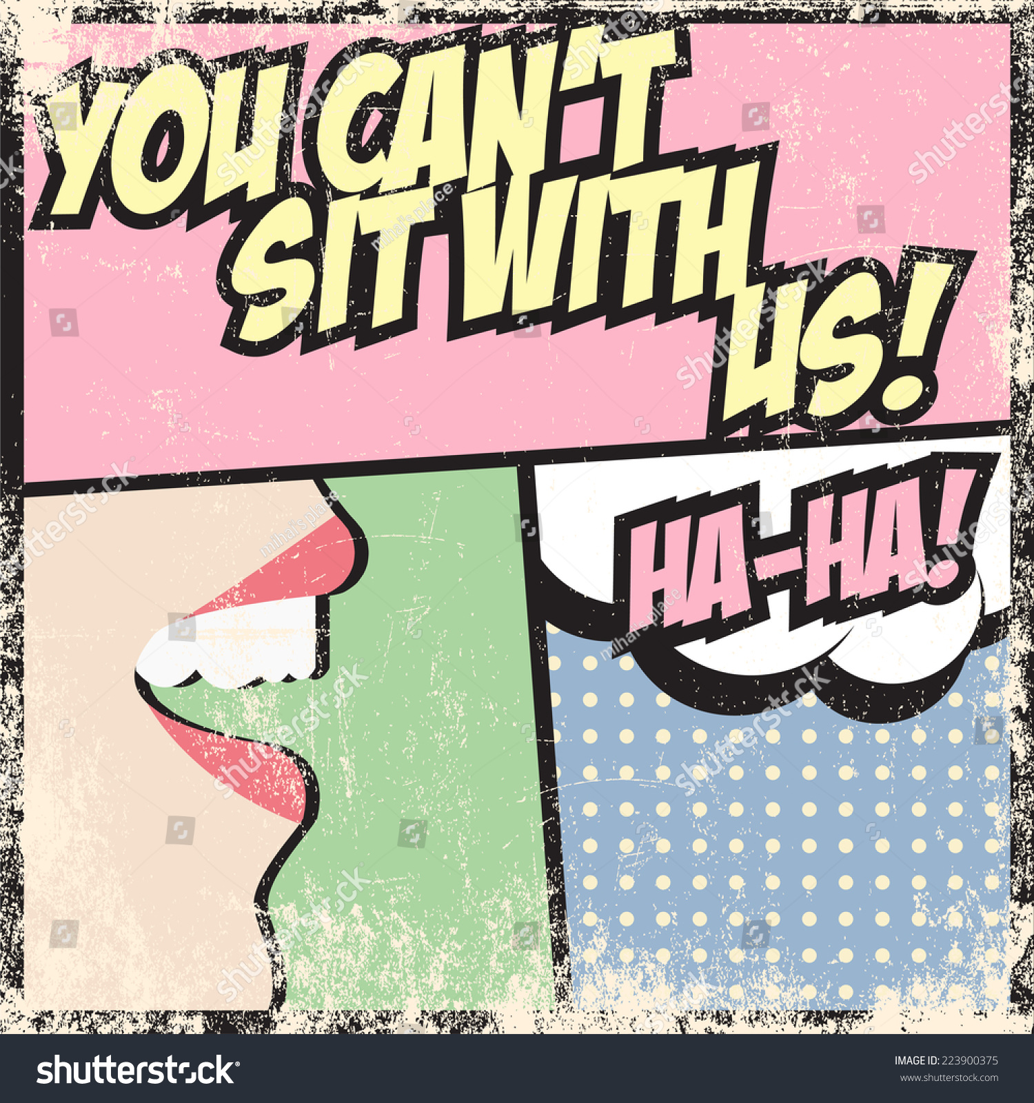 Pop Art Text Bubble Illustration Vector Stock Vector (Royalty Free ...