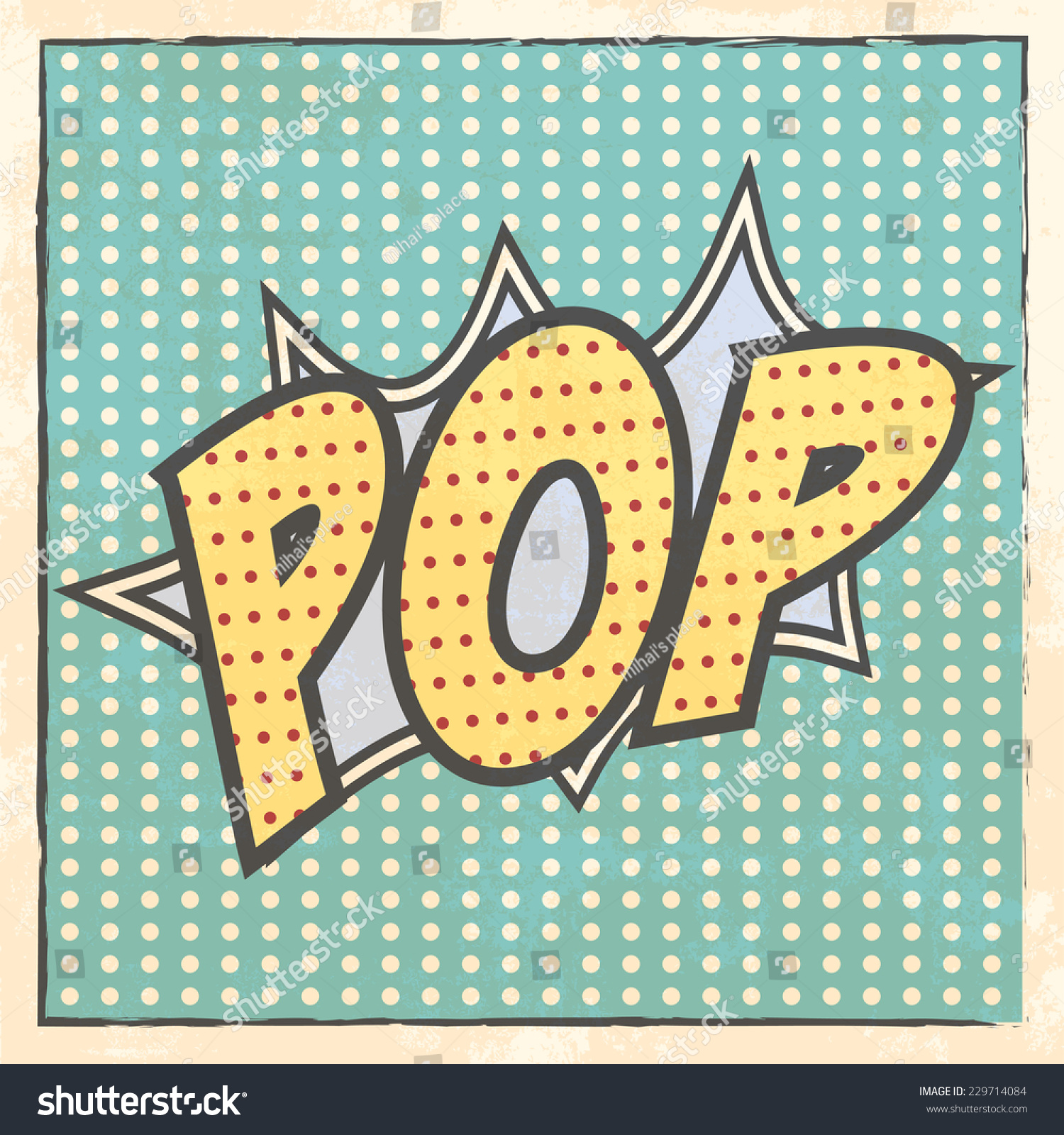 Pop Art Text Bubble Illustration Vector Stock Vector (Royalty Free ...