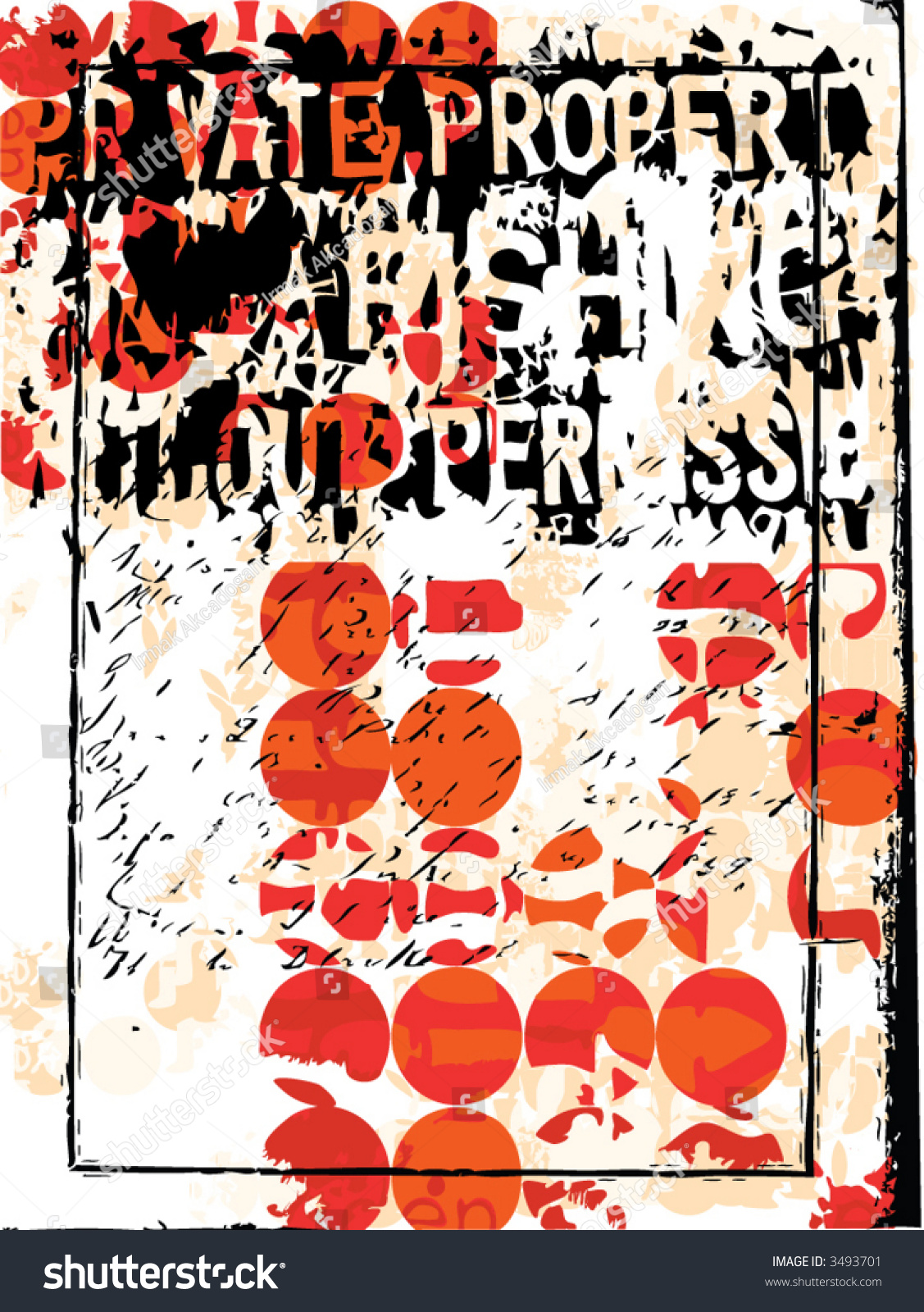Pop Art Typo Background Stock Vector (Royalty Free) 3493701