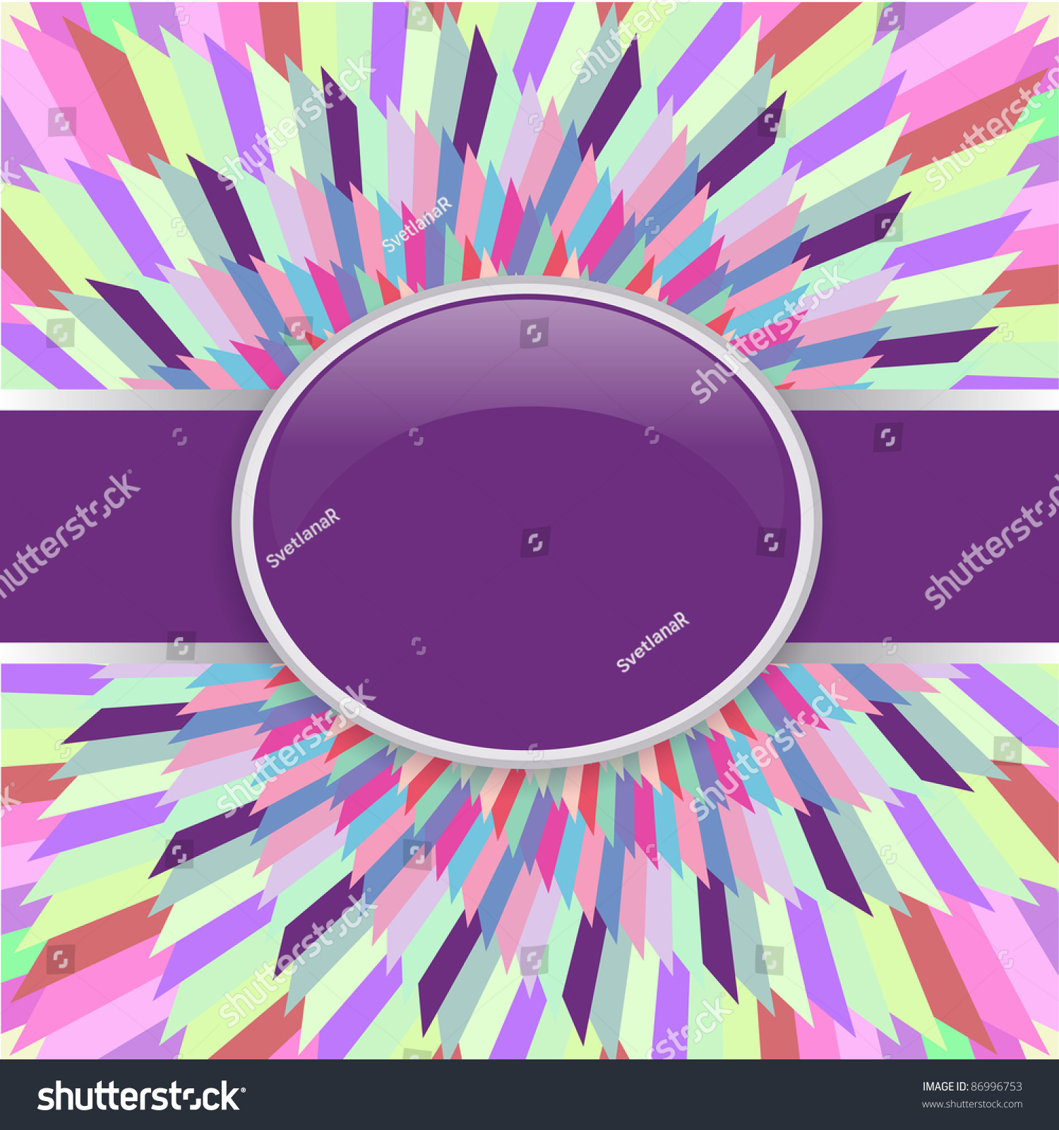 Pop Art Vector Retro Cover Stock Vector (Royalty Free) 86996753