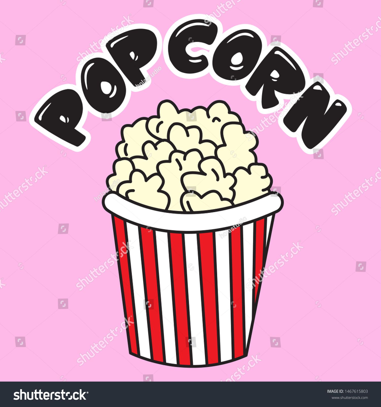 Pop Corn Slogan Print Vector Stock Vector (Royalty Free) 1467615803 ...