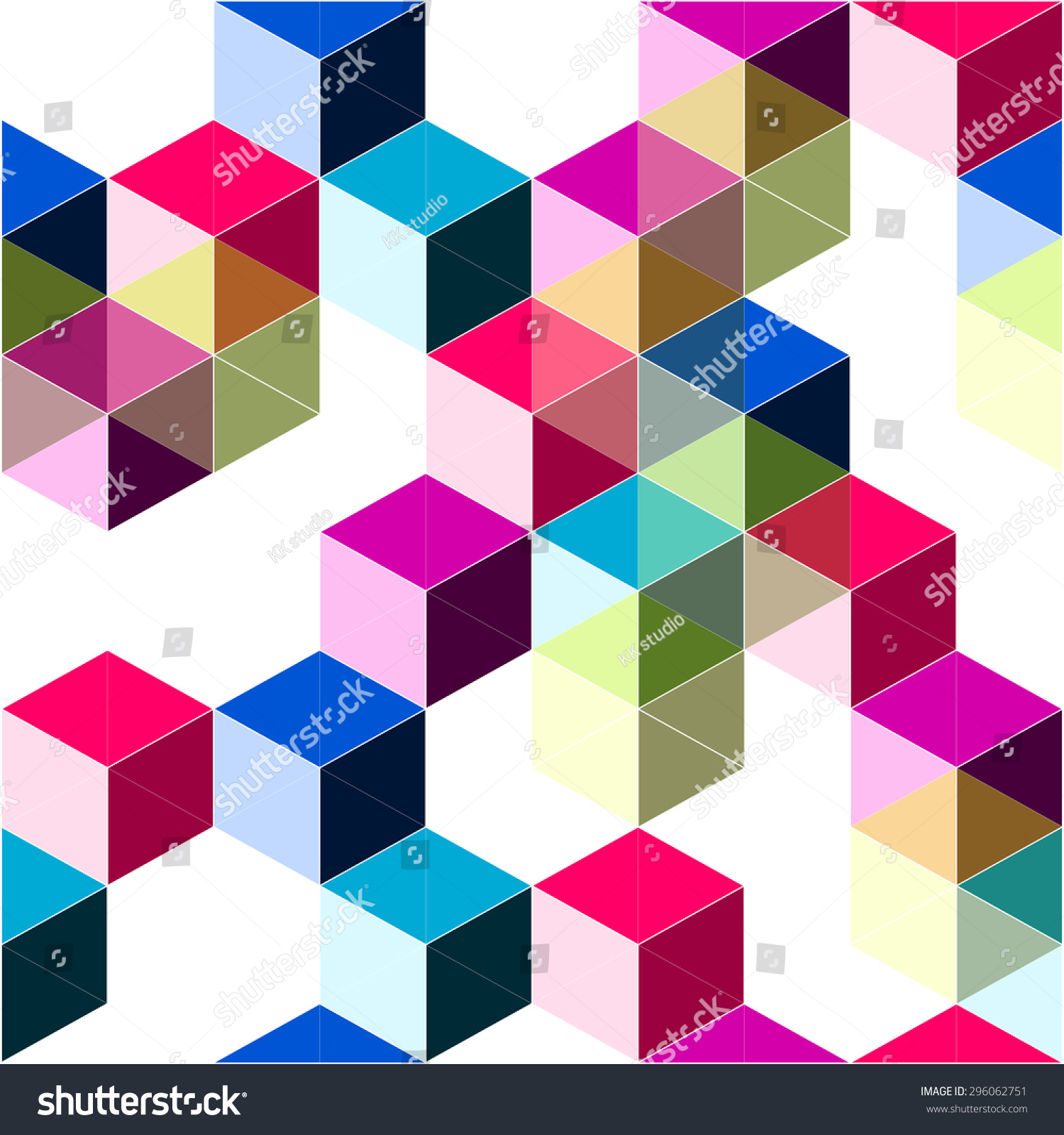 Pop Dimensional Trendy Background Blocks Cubes Stock Vector (Royalty ...