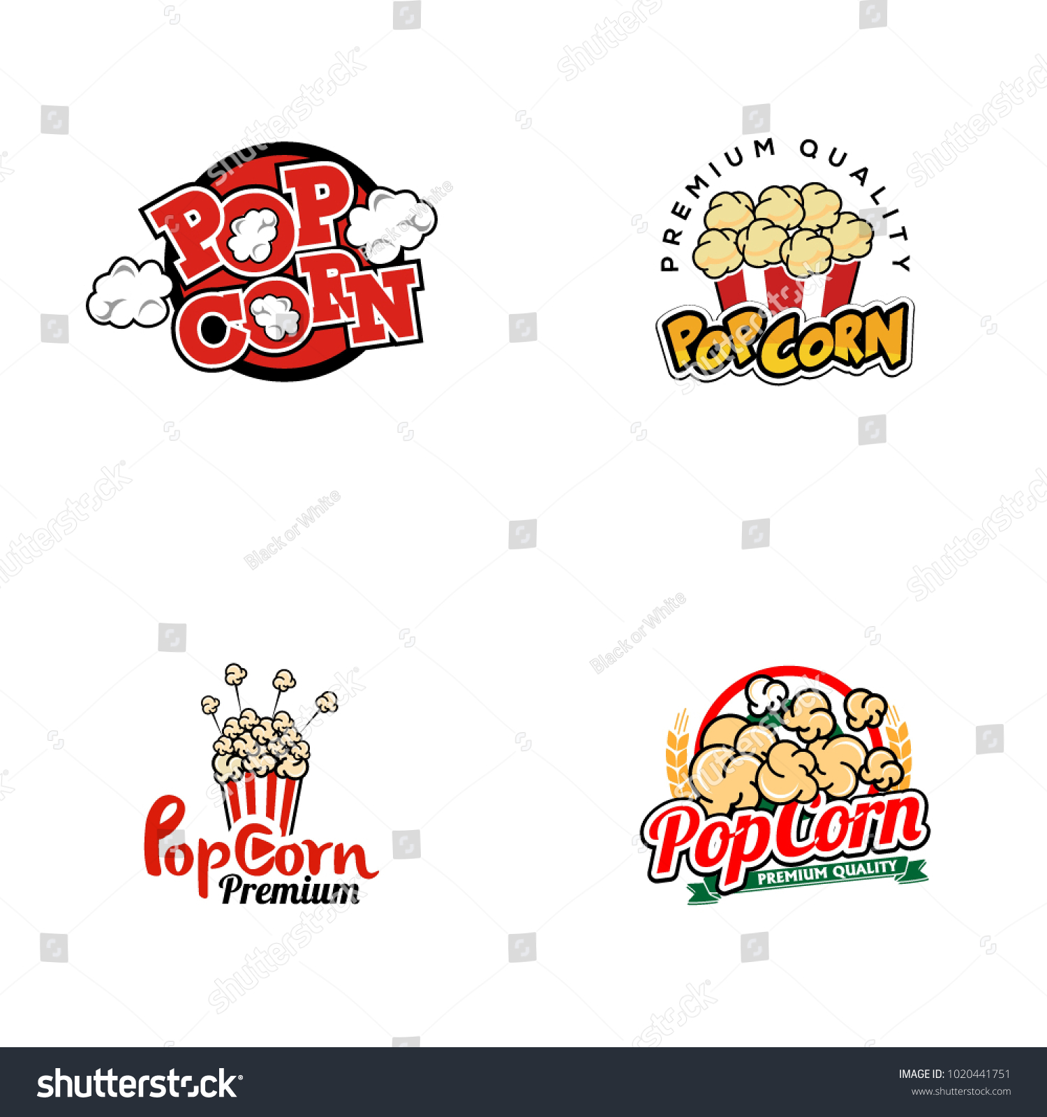 12.363 Logos popcorn Gambar, Foto Stok & Vektor | Shutterstock