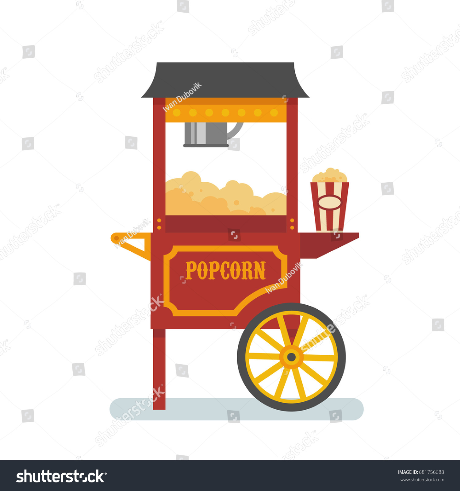 1,195 Popcorn machine vector Images, Stock Photos & Vectors | Shutterstock