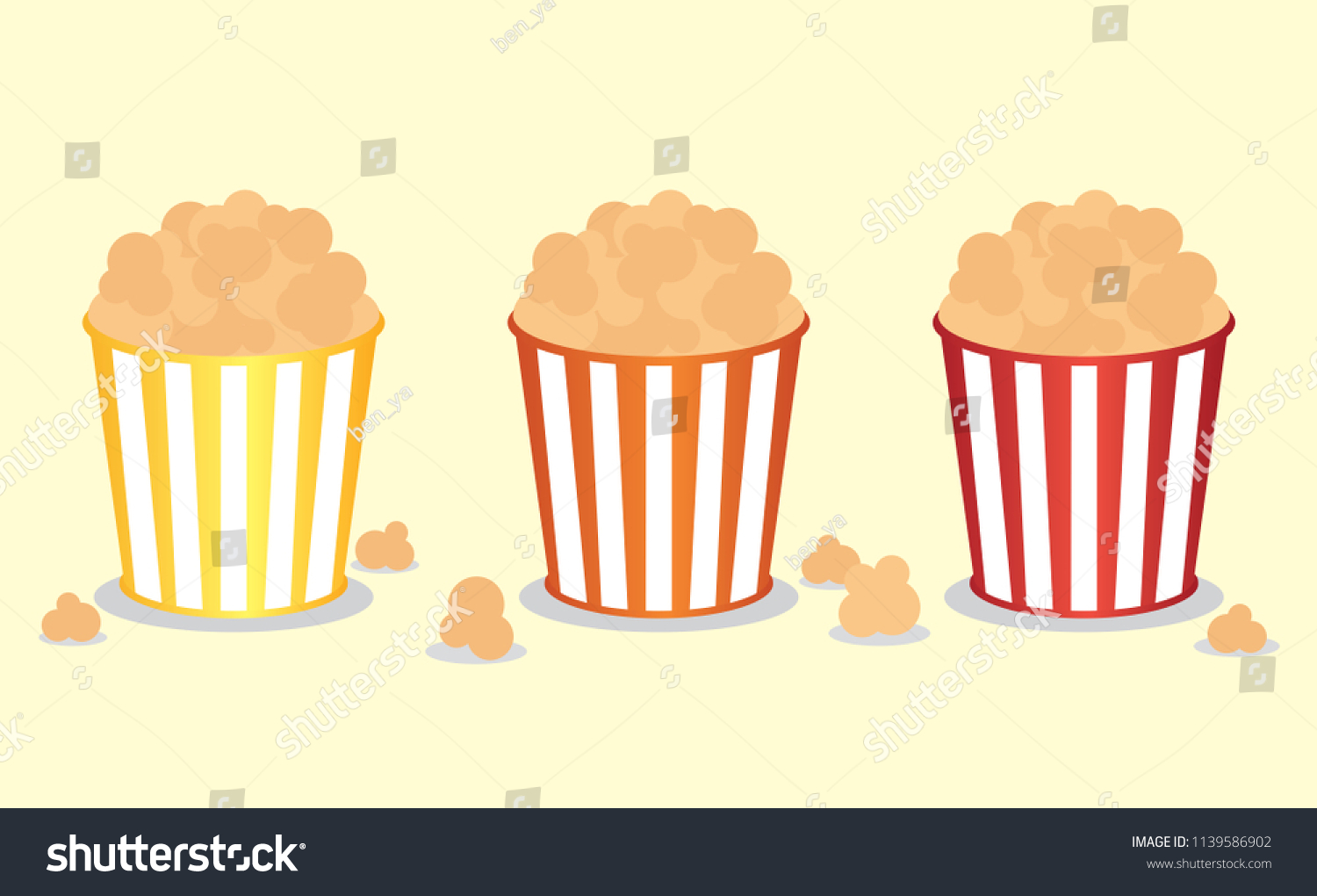 Popcorn Vector Illustration Flat Style Stock Vector (Royalty Free ...