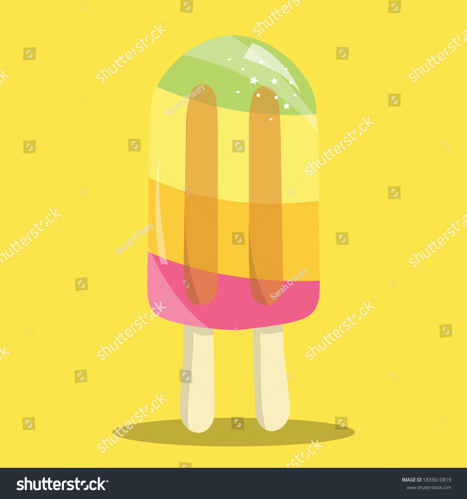 Popsicle Stick Design Vector Illustration Stock Vector (Royalty Free ...