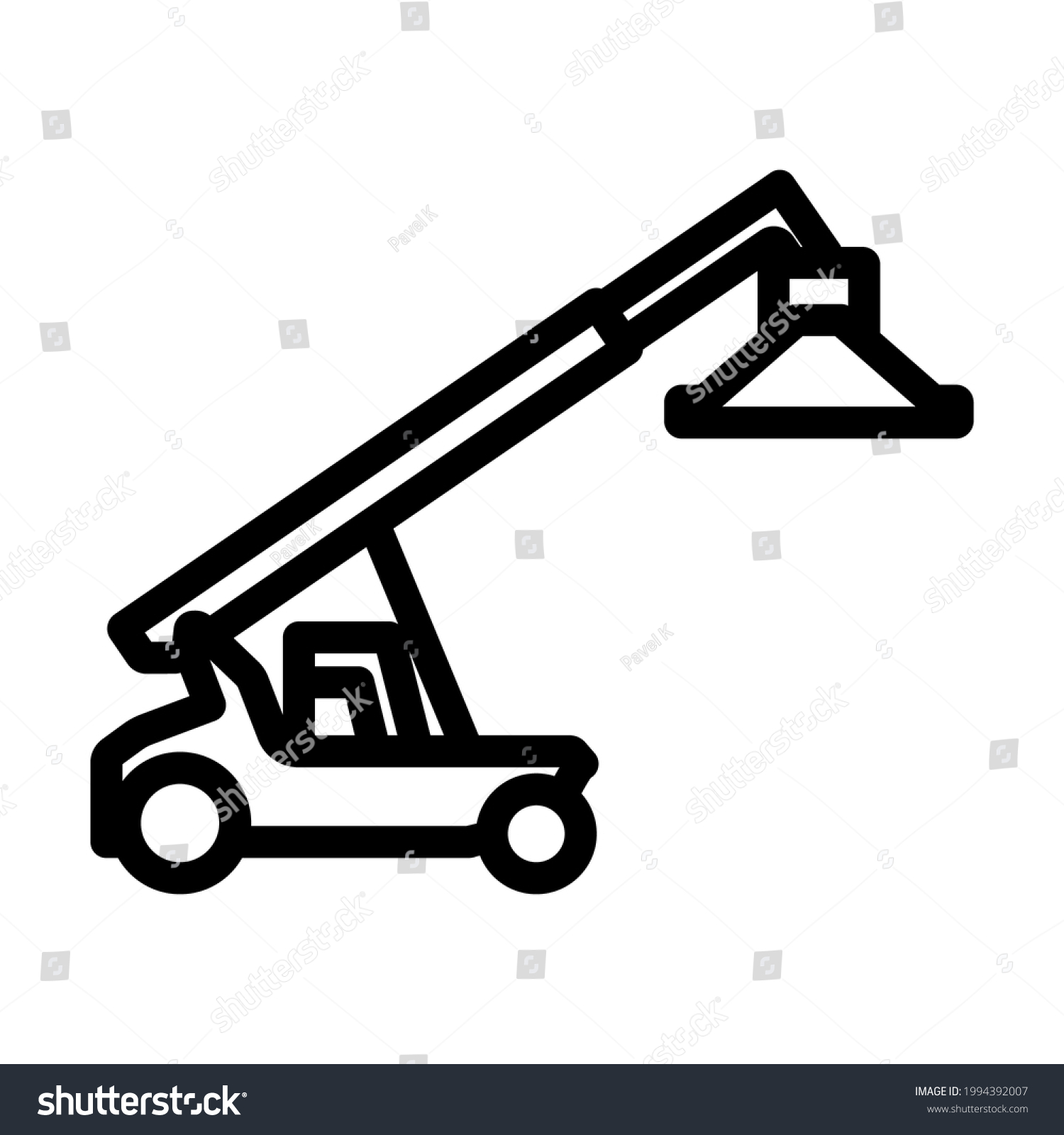 Port Loader Icon Bold Outline Design Stock Vector (Royalty Free) 1994392007