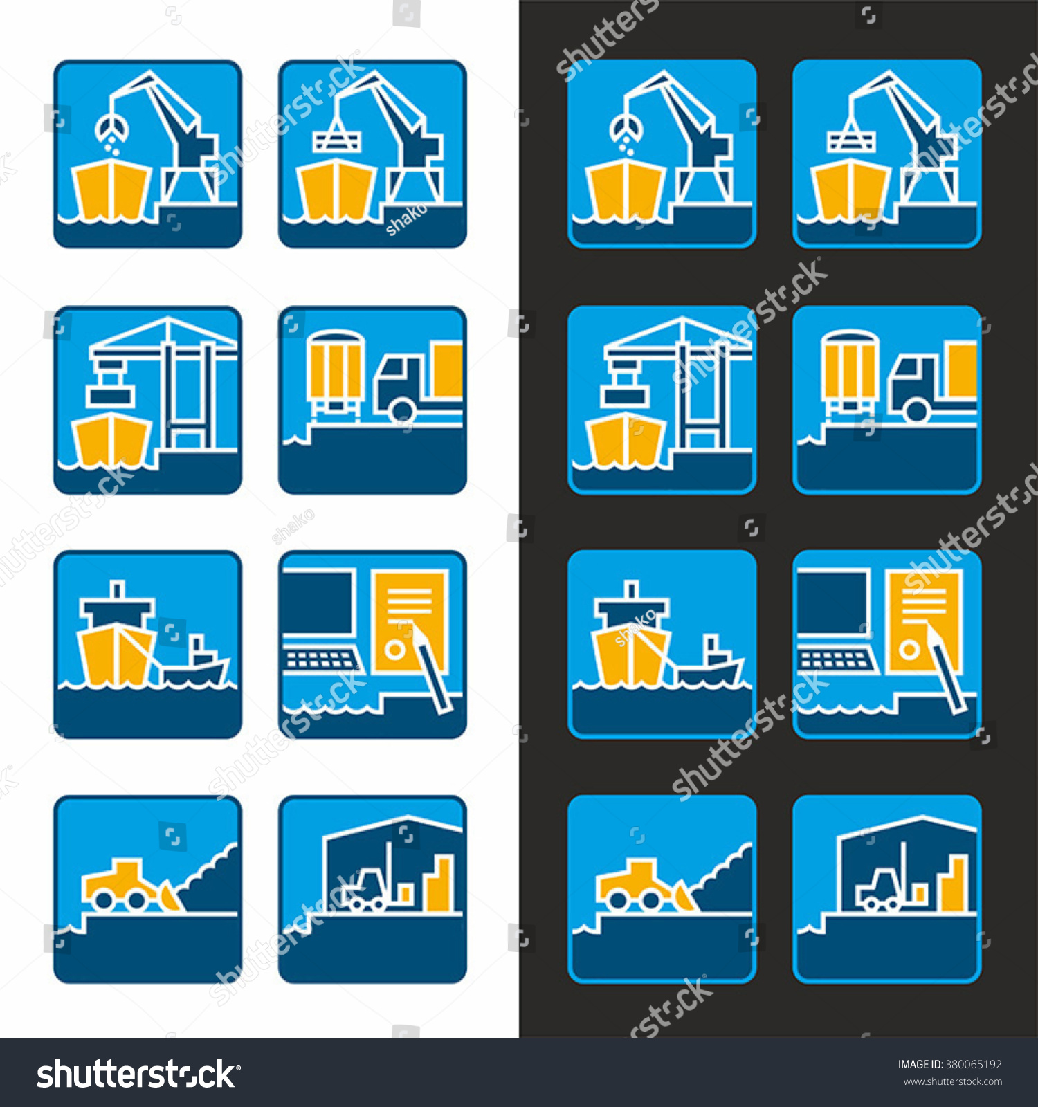 Port Work Pictogram Simple Vector: เวกเตอร์สต็อก (ปลอดค่าลิขสิทธิ์ ...