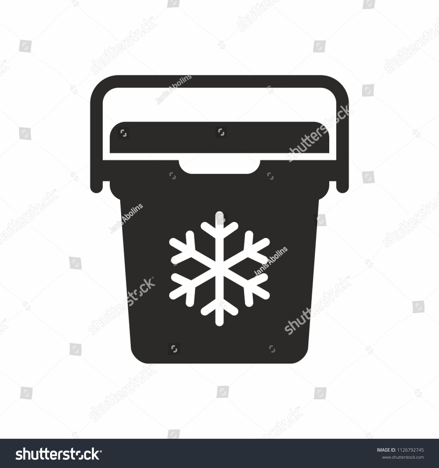 Portable Fridge Vector Icon Stock Vector (Royalty Free) 1126792745 ...