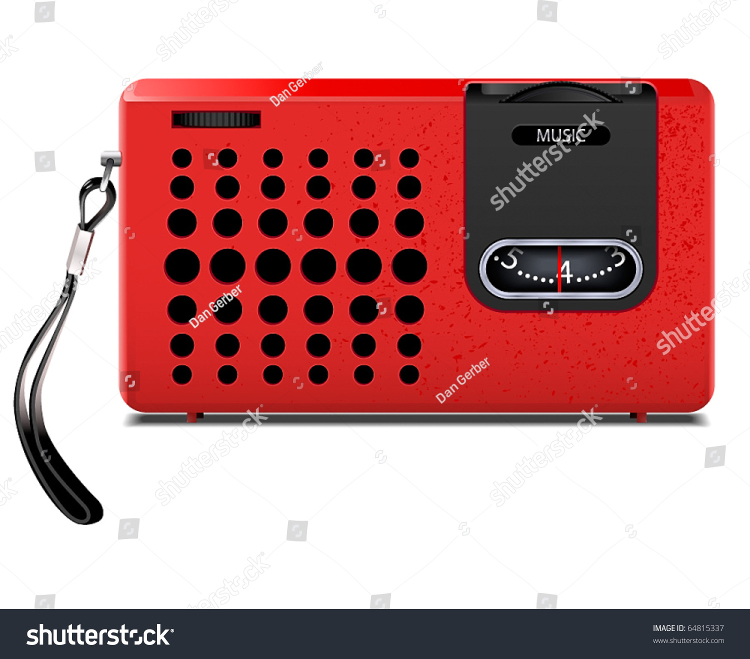 Portable Radio Stock Vector (Royalty Free) 64815337 | Shutterstock