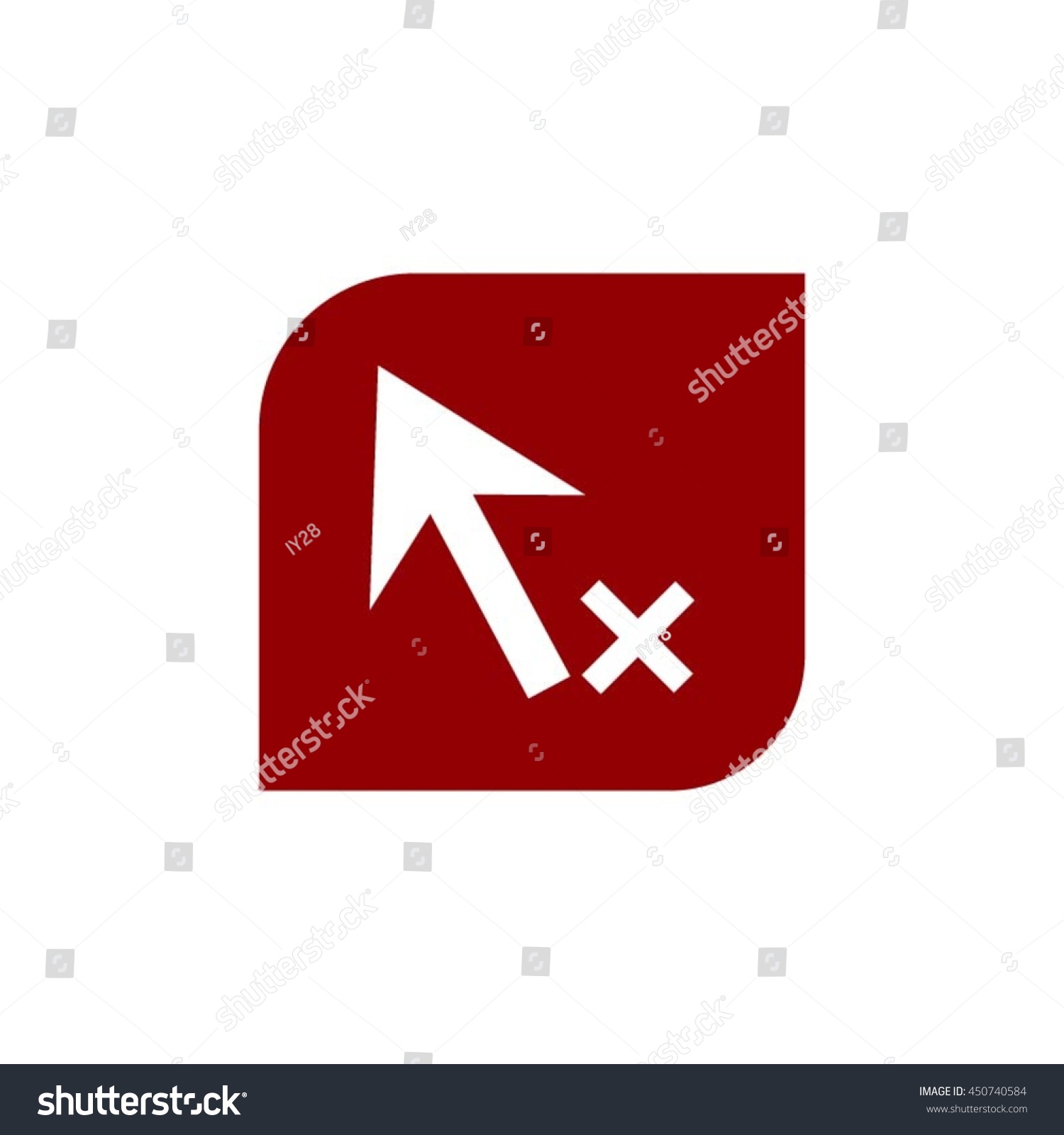 Position Cursor Icon Stock Vector Royalty Free 450740584 Shutterstock