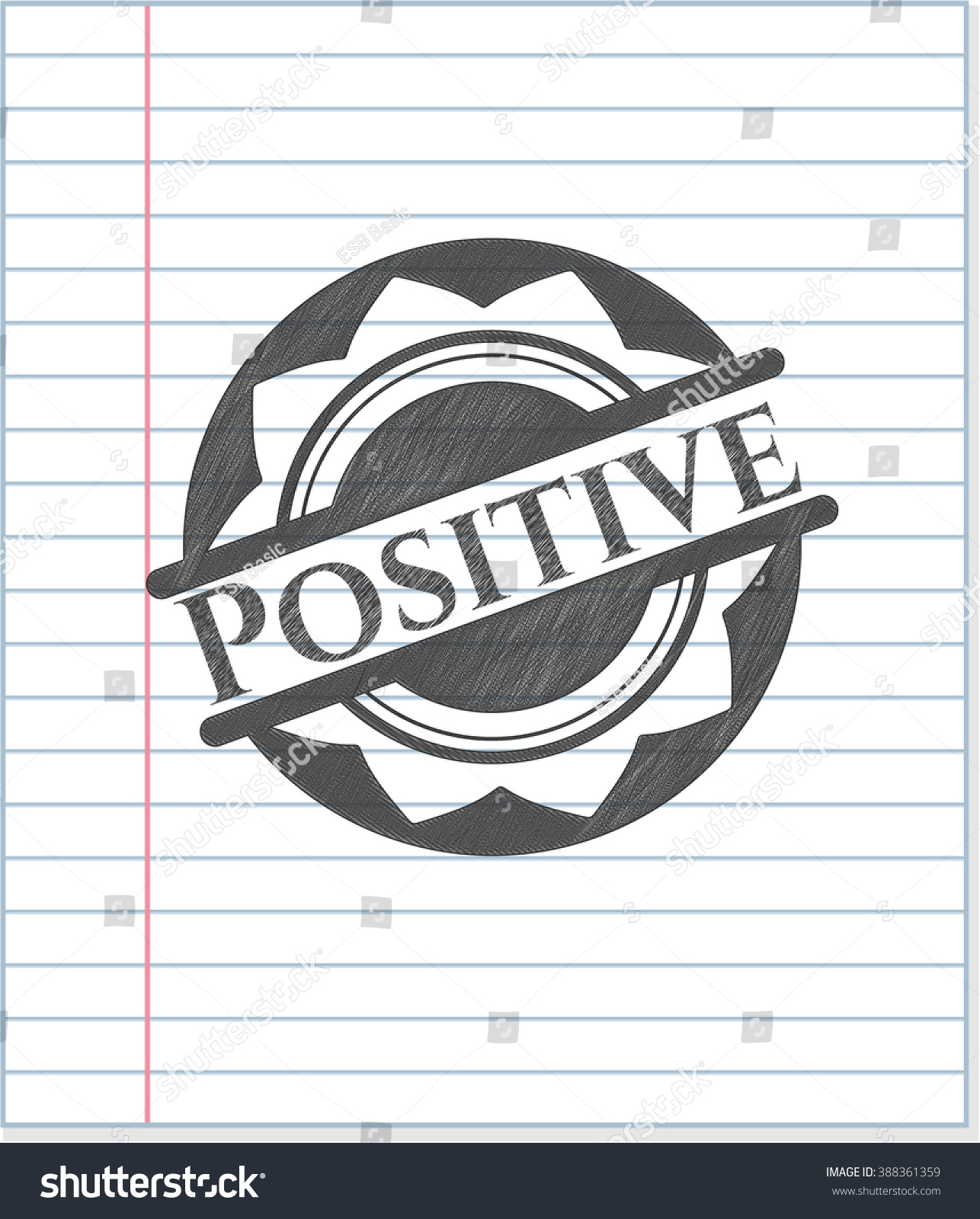 Positive Pencil Draw Stock Vector (Royalty Free) 388361359 | Shutterstock