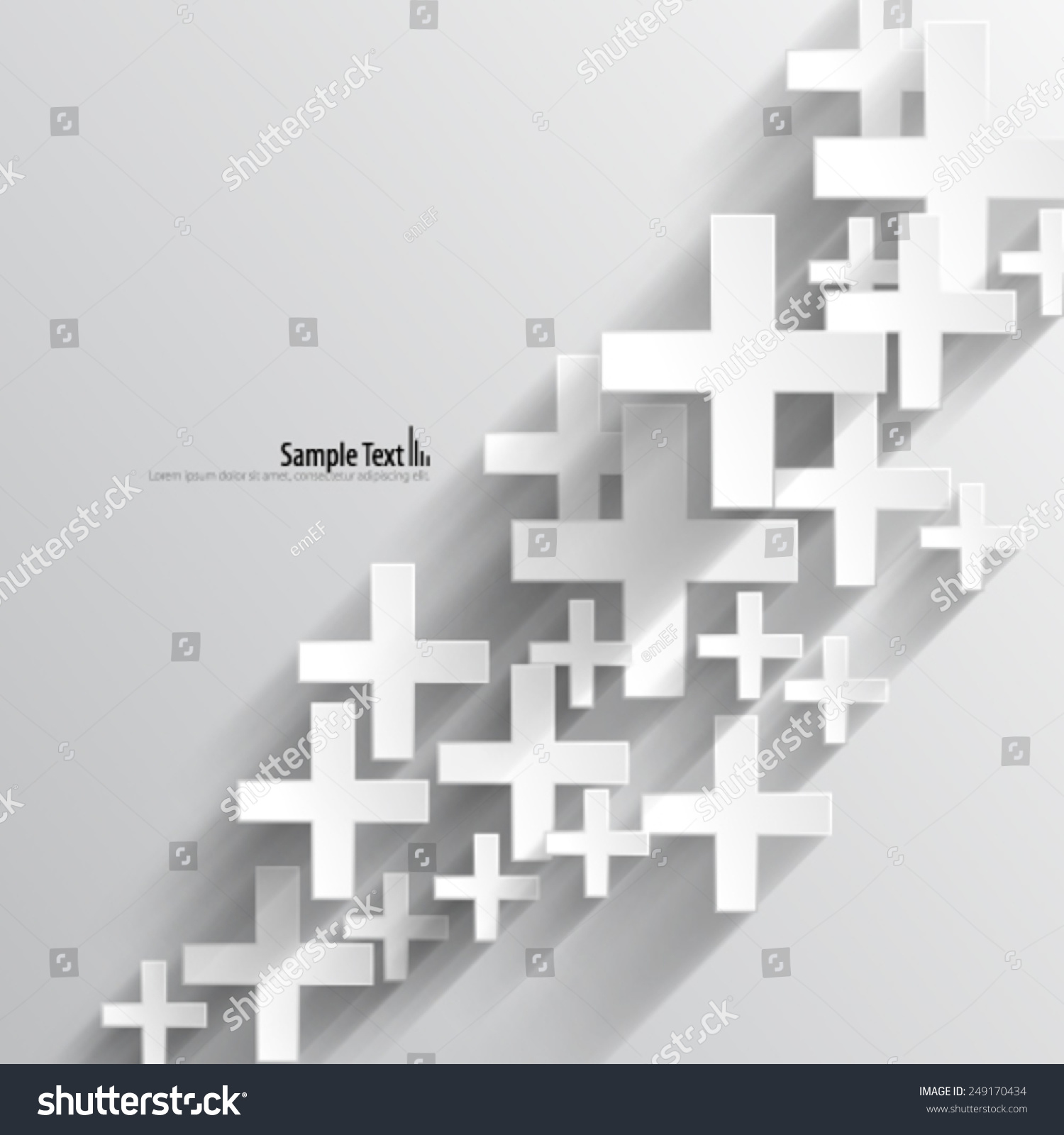 Positive Sign Design Background Stock Vector (Royalty Free) 249170434 ...