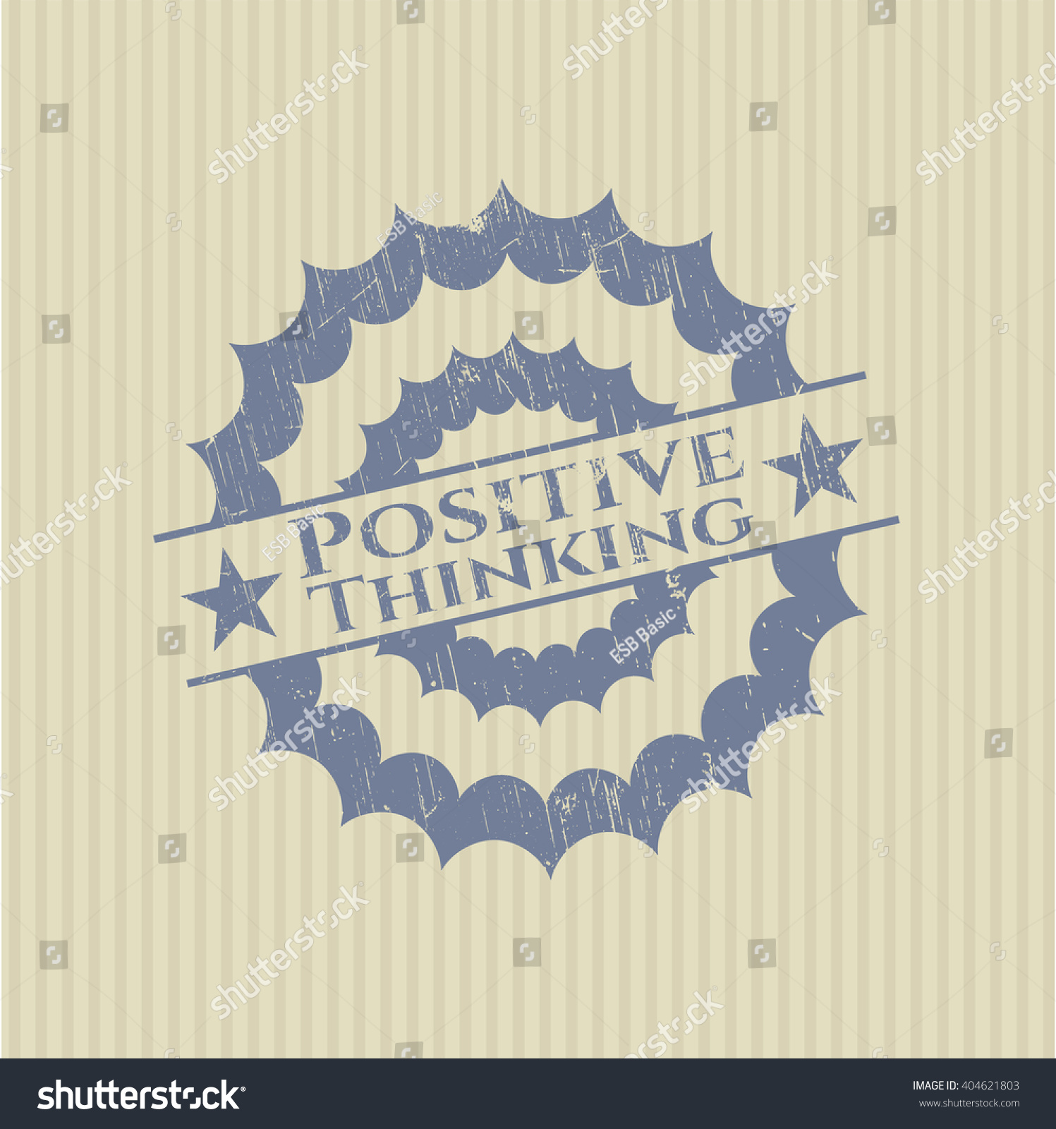 Positive Thinking Grunge Seal Stock Vector (Royalty Free) 404621803 ...