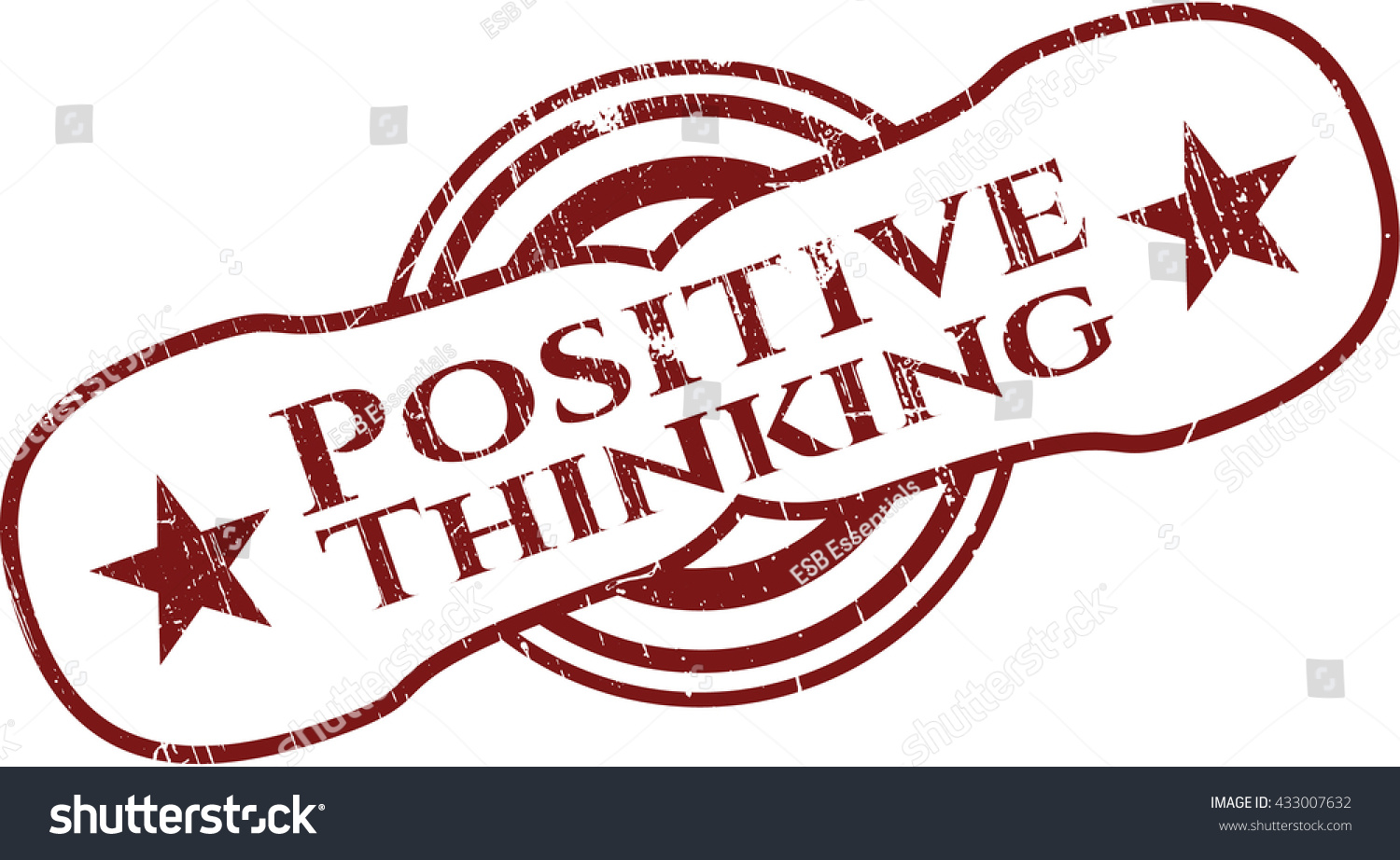 Positive Thinking Rubber Grunge Texture Stamp Stock Vector (Royalty Free) 433007632 | Shutterstock