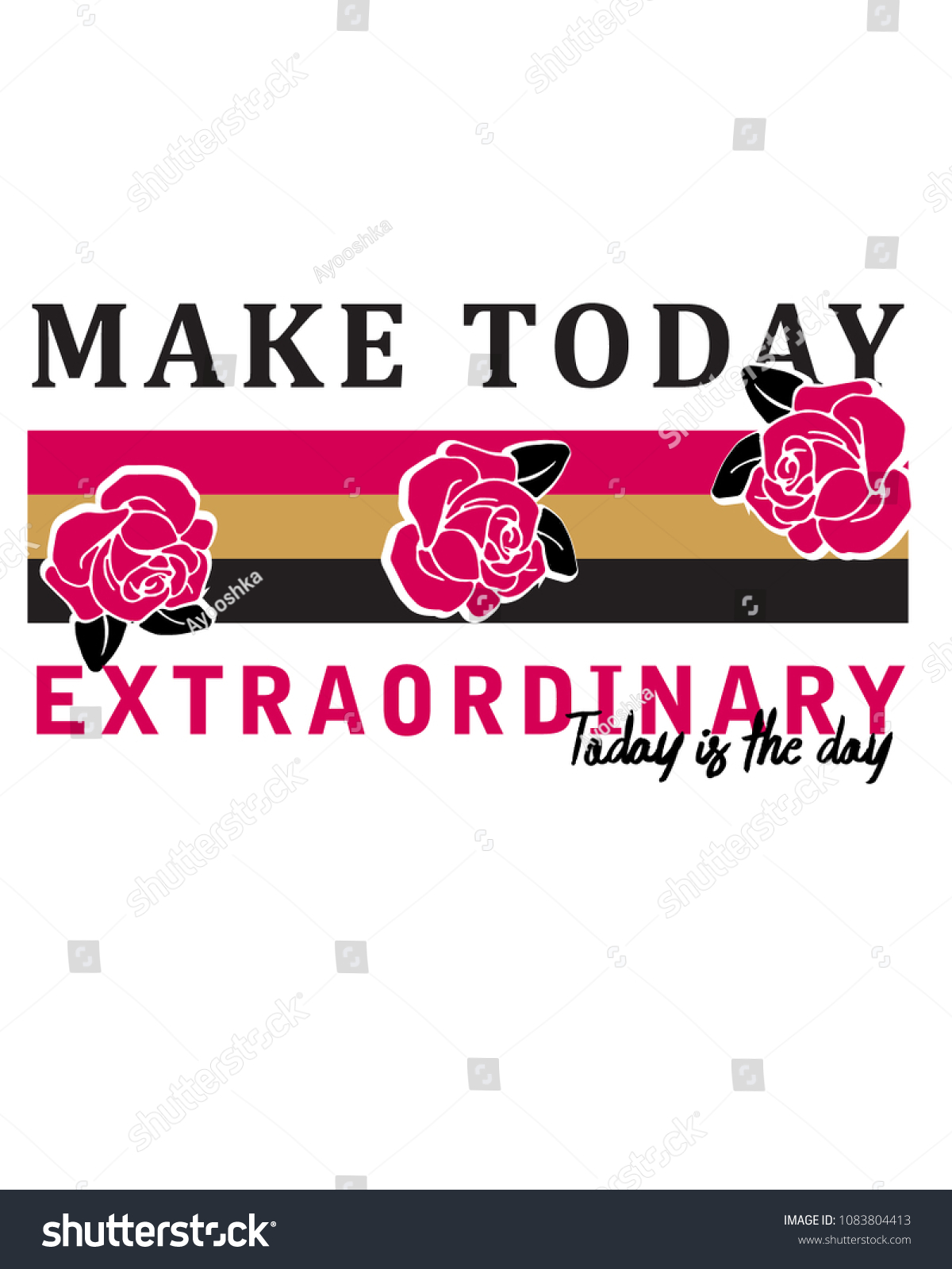 Positive Thinking Slogan Shirt Stock Vector (Royalty Free) 1083804413 ...