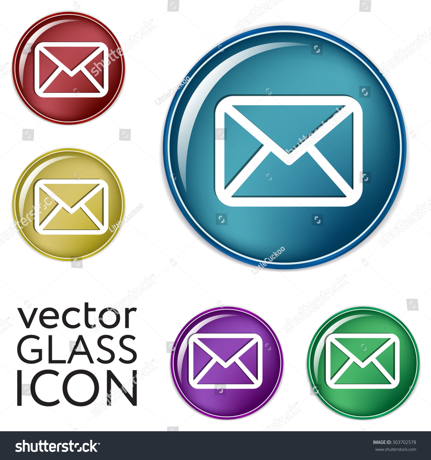 Postal Envelope Sign Email Symbol Icon Stock Vector (Royalty Free ...