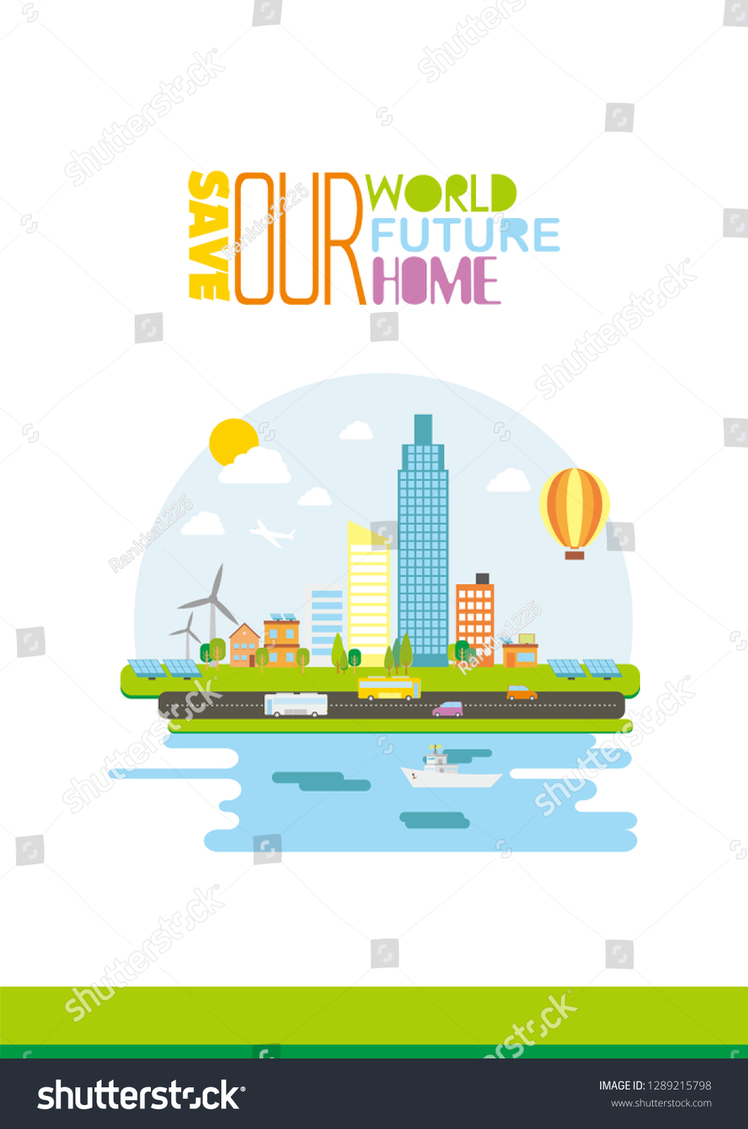 Poster Design Ecosystem Stock Vector (Royalty Free) 1289215798 ...